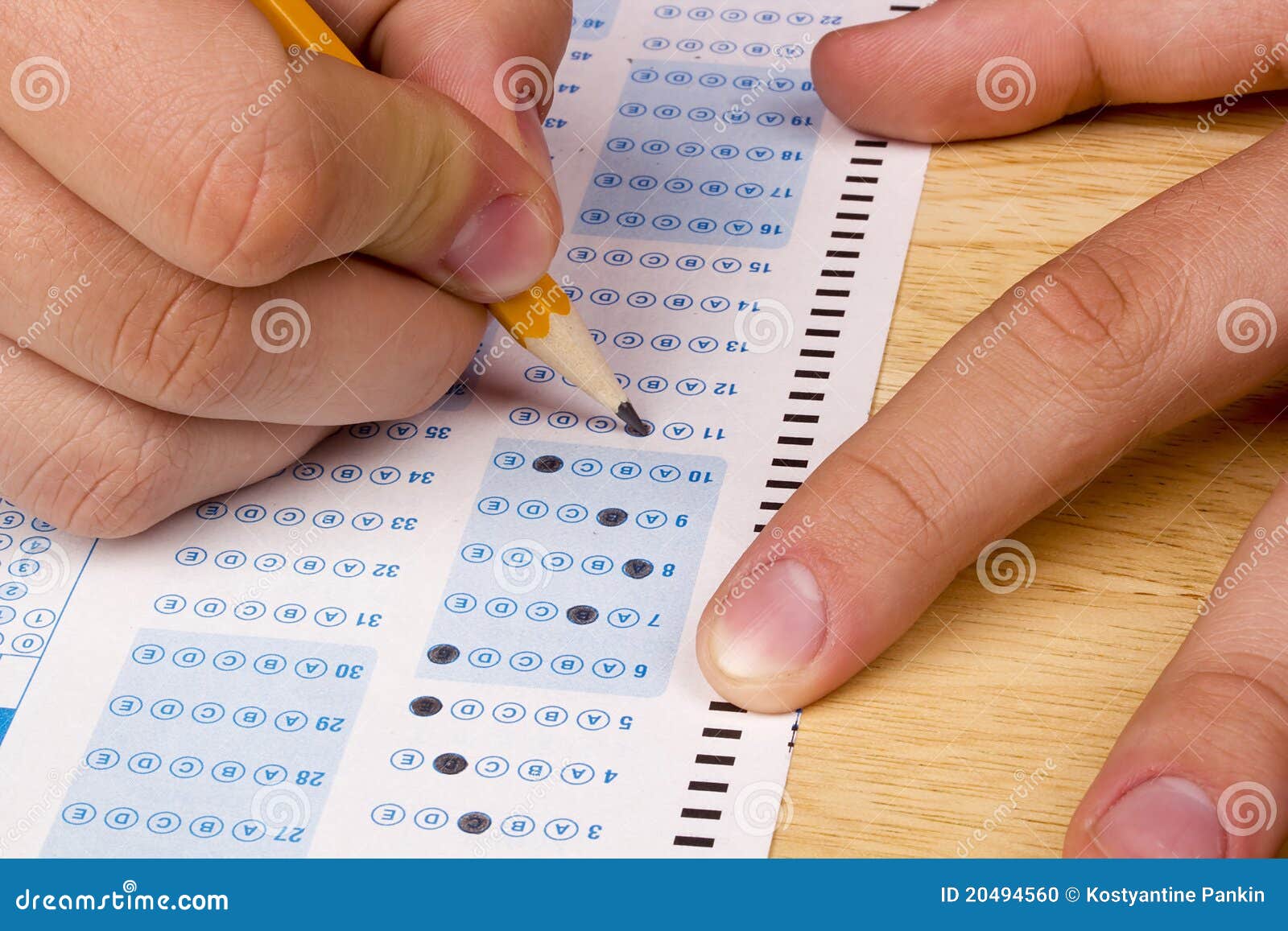 Taking a Test stock photo. Image of improvement, option - 20494560