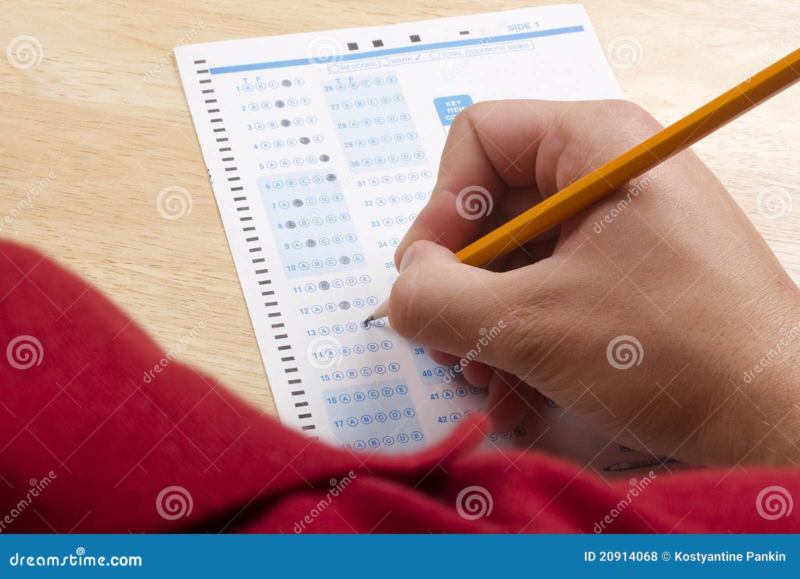 Taking a Test stock photo. Image of bubble, closeup, scoring - 20914068