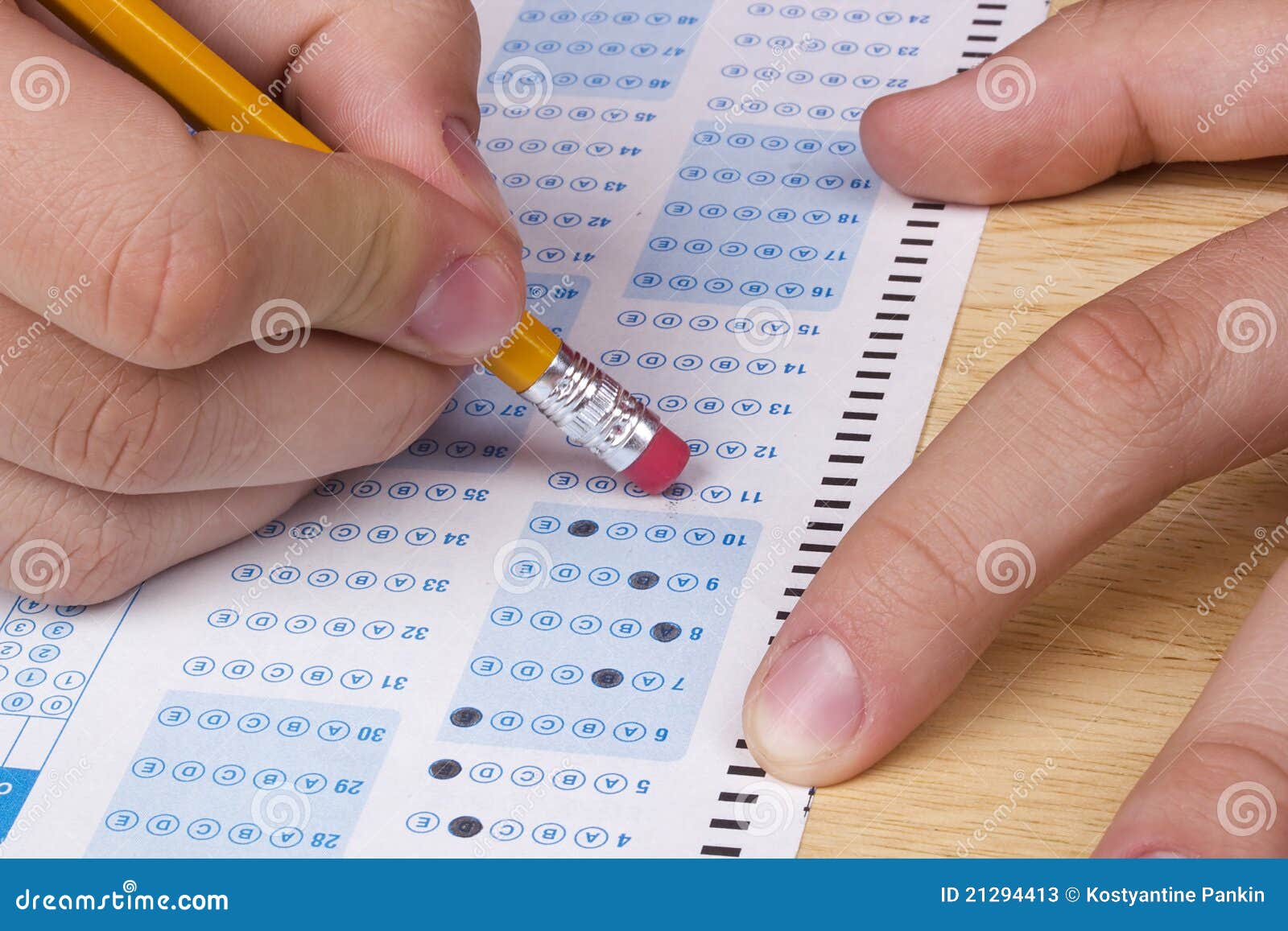 Taking a Test stock image. Image of pupil, academic, choice - 21294413
