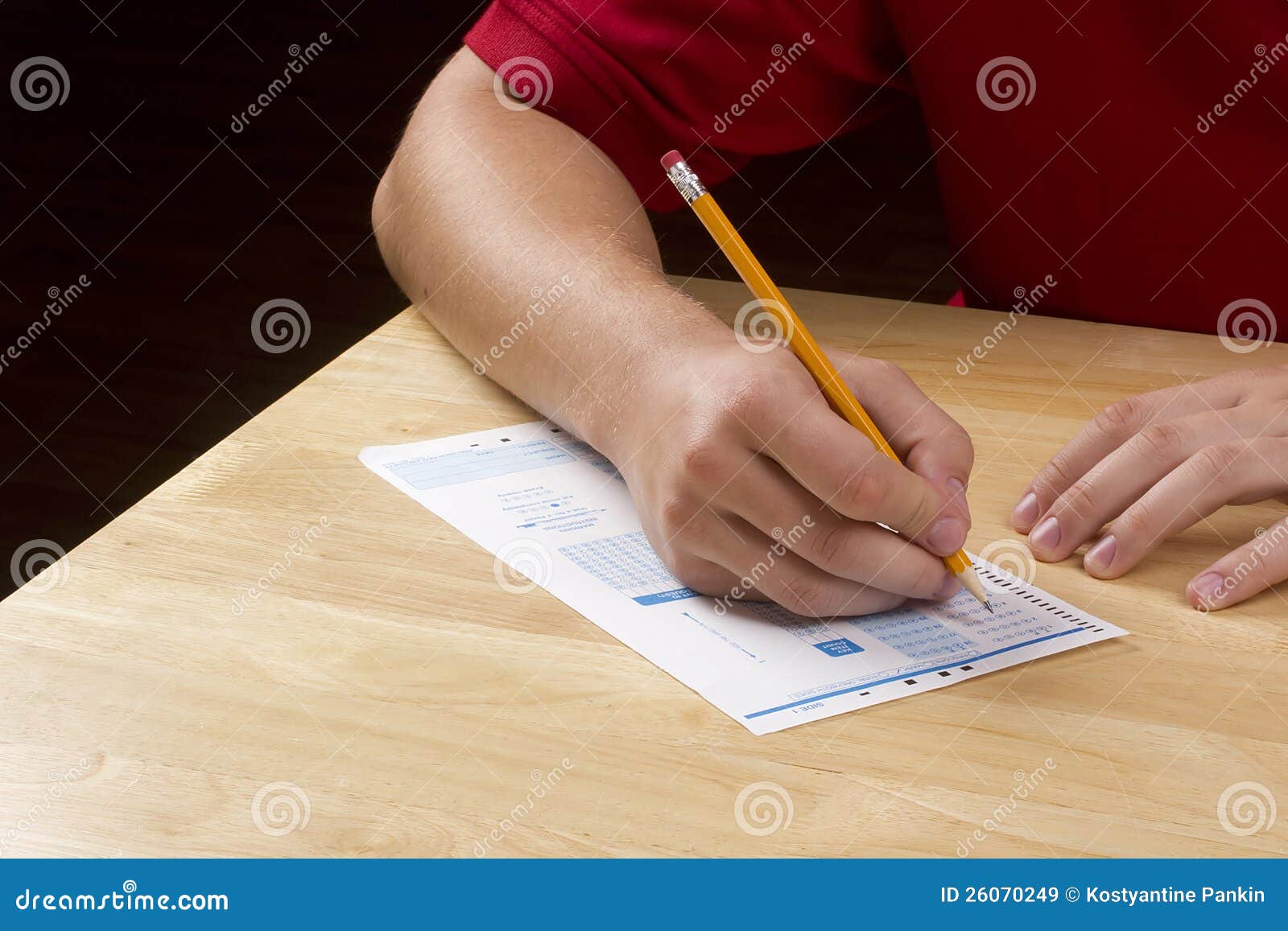 Taking a Test stock image. Image of knowledge, filling - 26070249