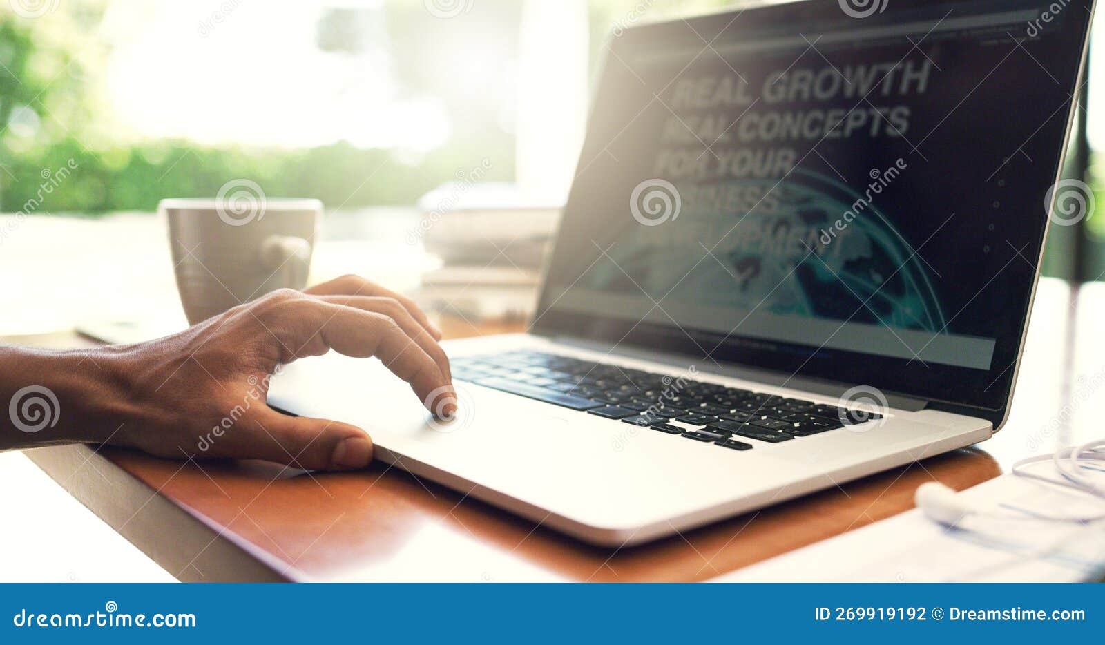 Taking this Time at Home To Get Work Done. an Unrecognizable ...