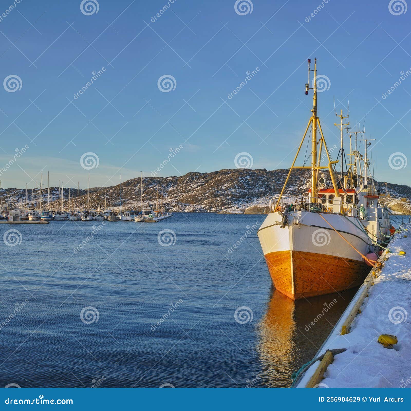 Taking a Trip Over the Ocean. a Large Sailing Ship. Stock Image - Image ...