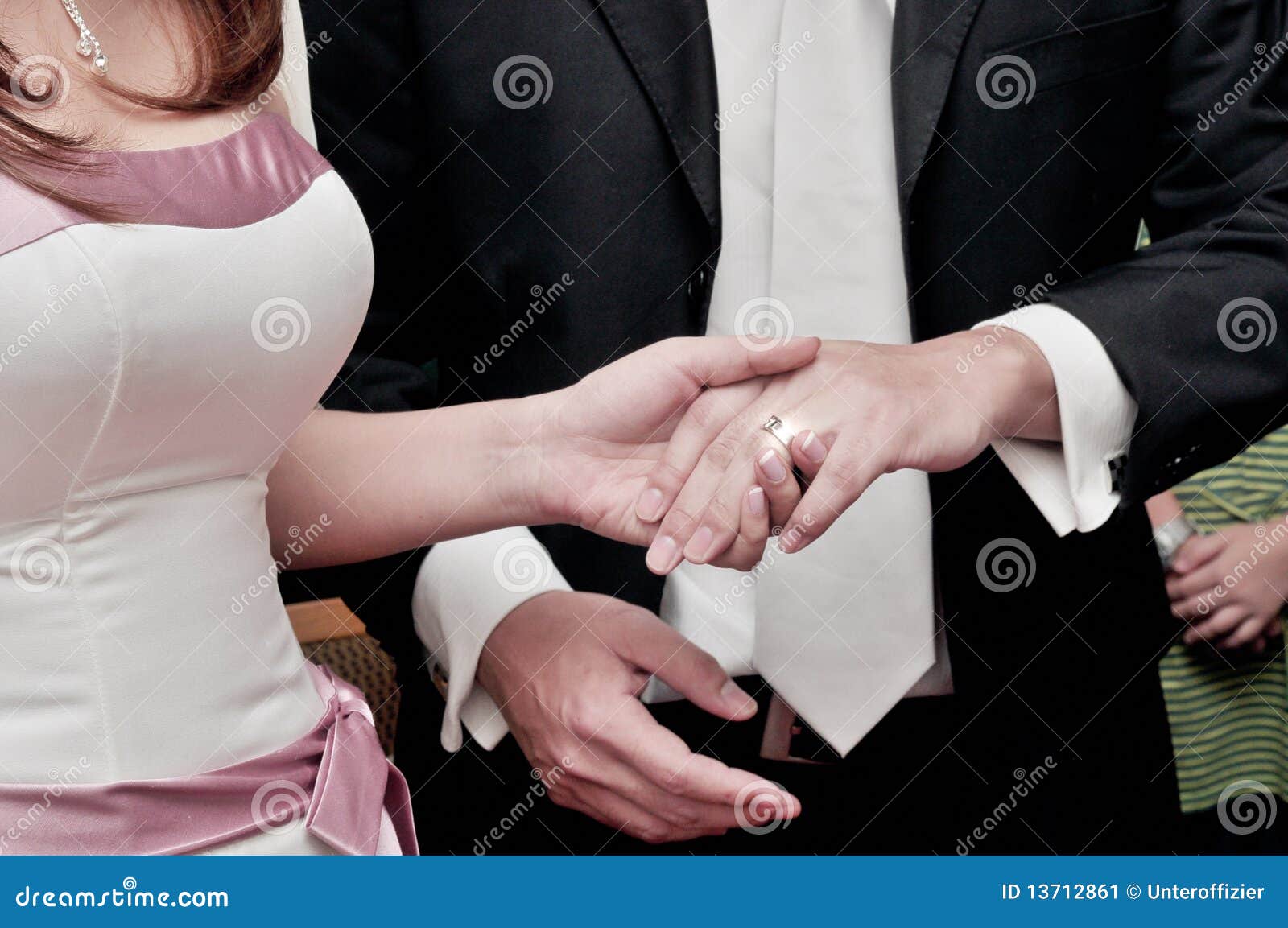 Taking the Vow stock image. Image of bride, certificate - 13712861