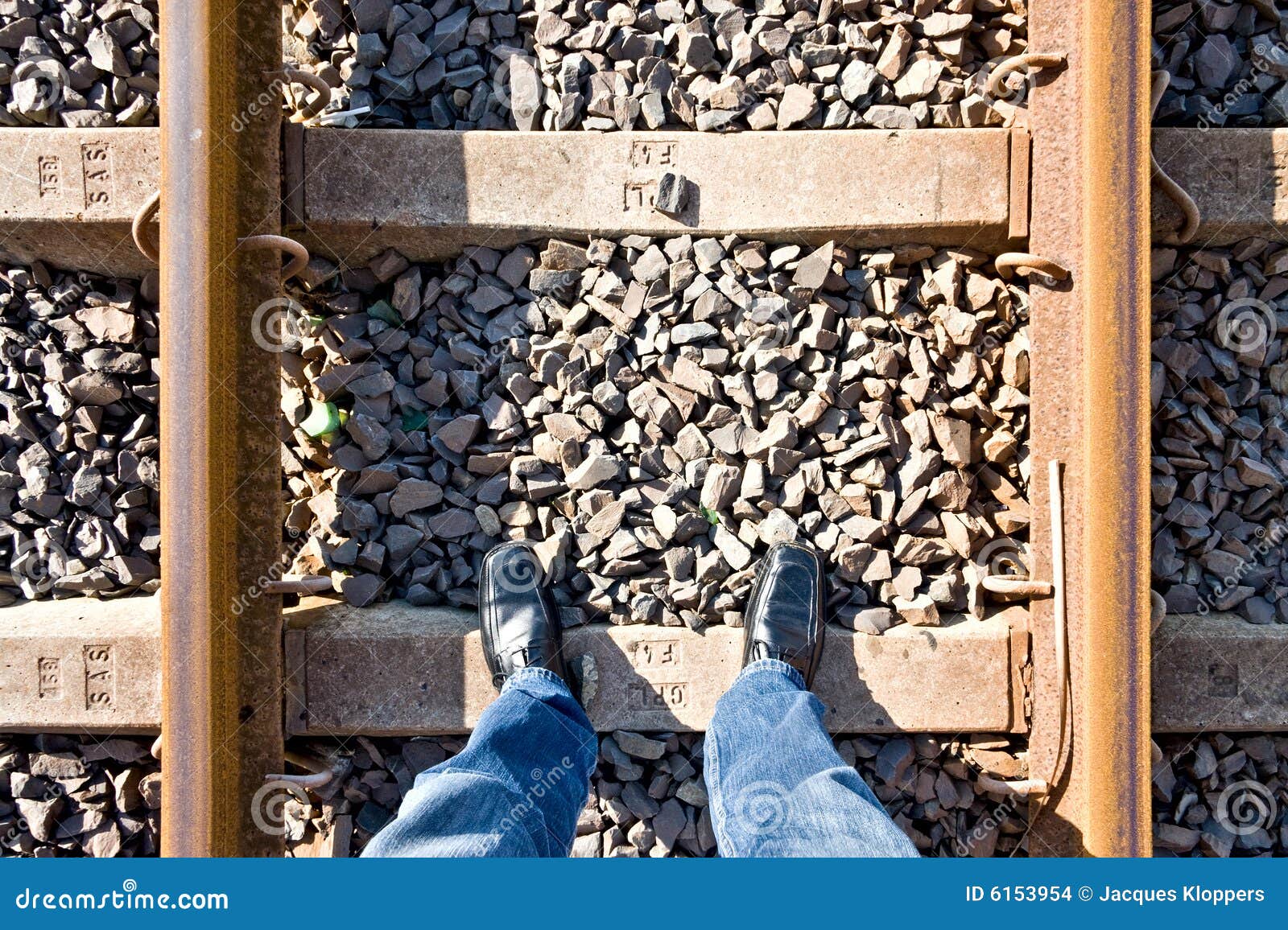 Taking a Walk Down the Rail Tracks Stock Photo - Image of moving ...