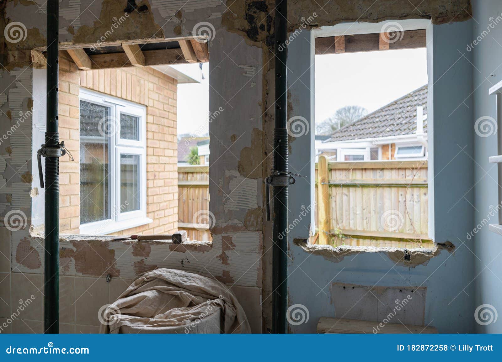 Taking Windows Out in the Bathroom Stock Photo - Image of tile ...