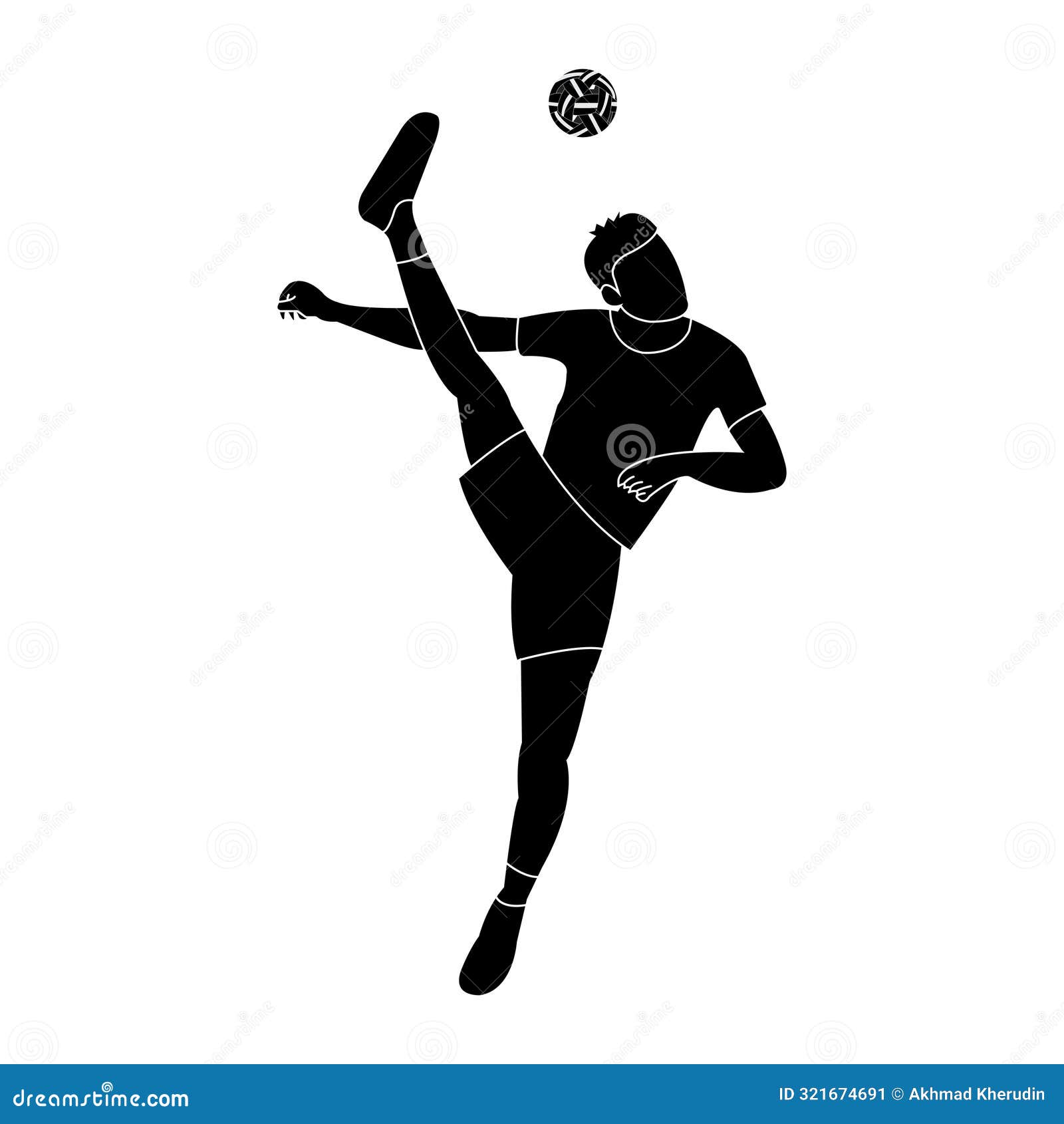 Takraw player logo design stock vector. Illustration of vector - 321674691