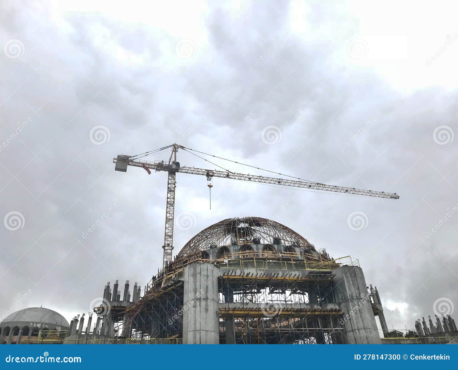 Taksim Mosque construction stock photo. Image of destination - 278147300