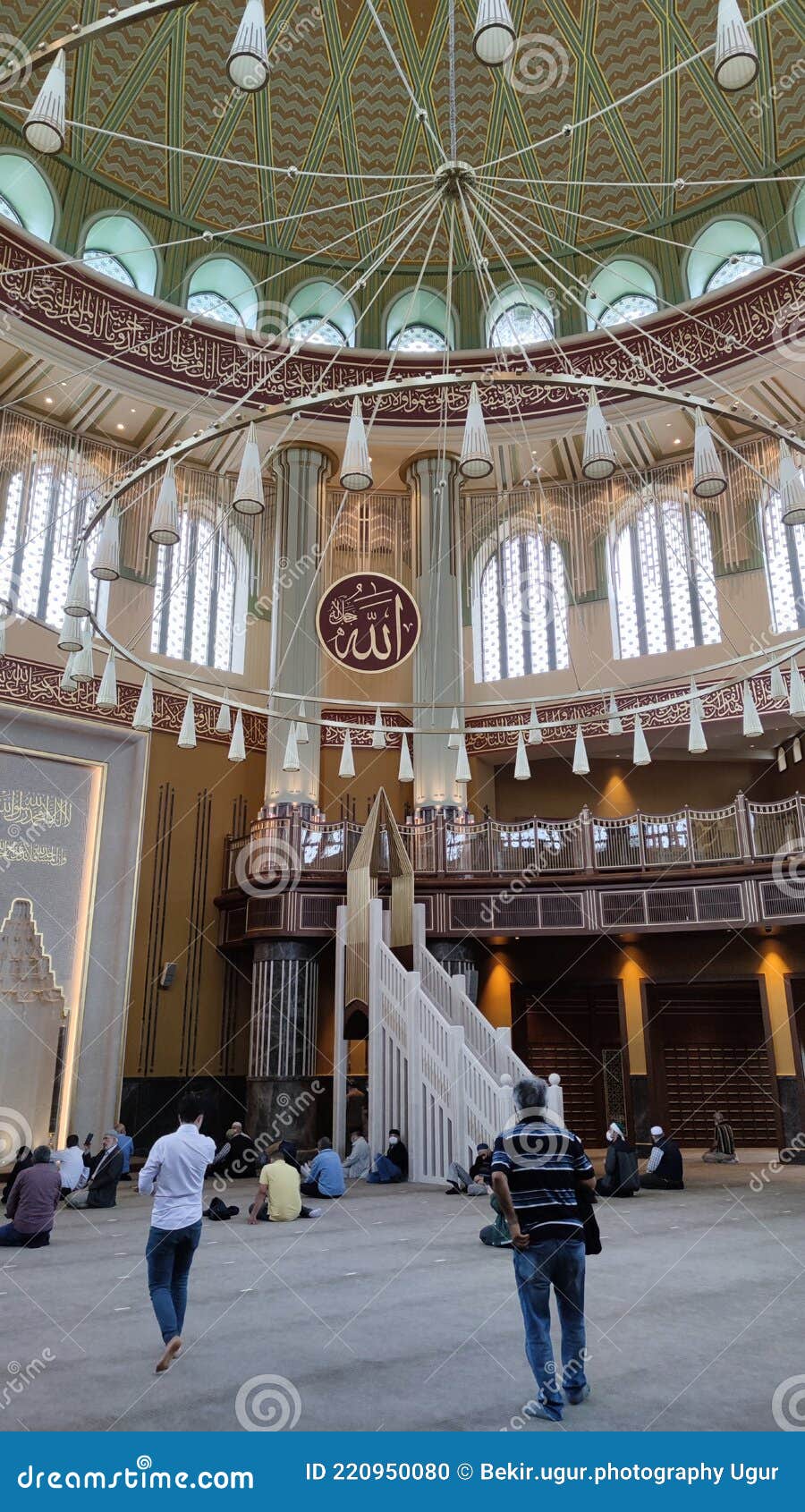 Taksim Mosque Interior View in ISTANBUL, TURKEY Editorial Image - Image ...
