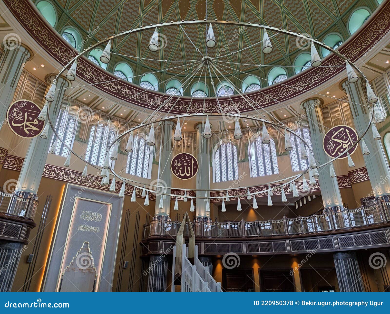 Taksim Mosque Interior View in ISTANBUL, TURKEY Stock Photo - Image of ...