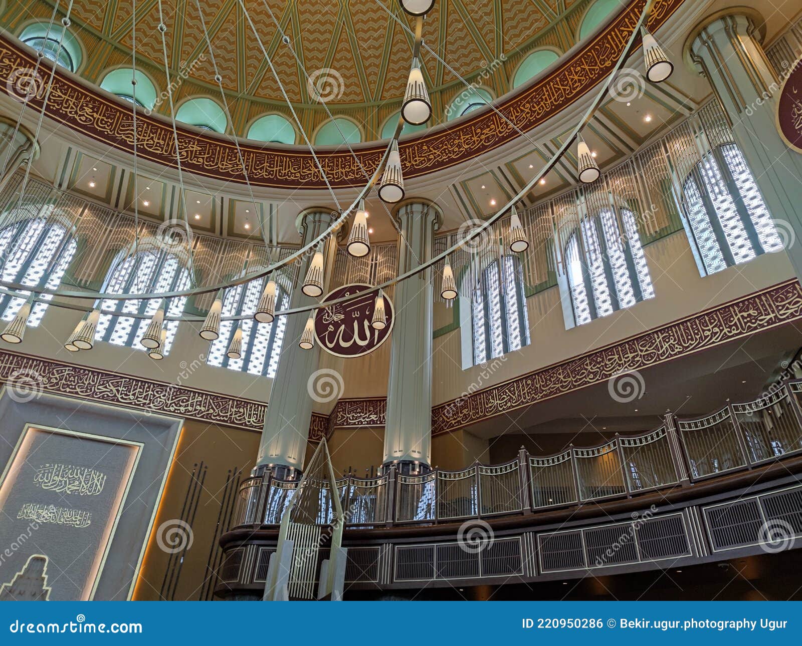 Taksim Mosque Interior View in ISTANBUL, TURKEY Stock Photo - Image of ...