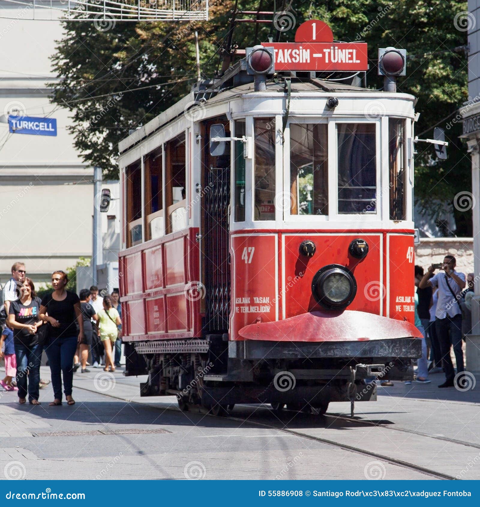 Taksim Tunel Historic Tramway Editorial Stock Photo - Image of ...