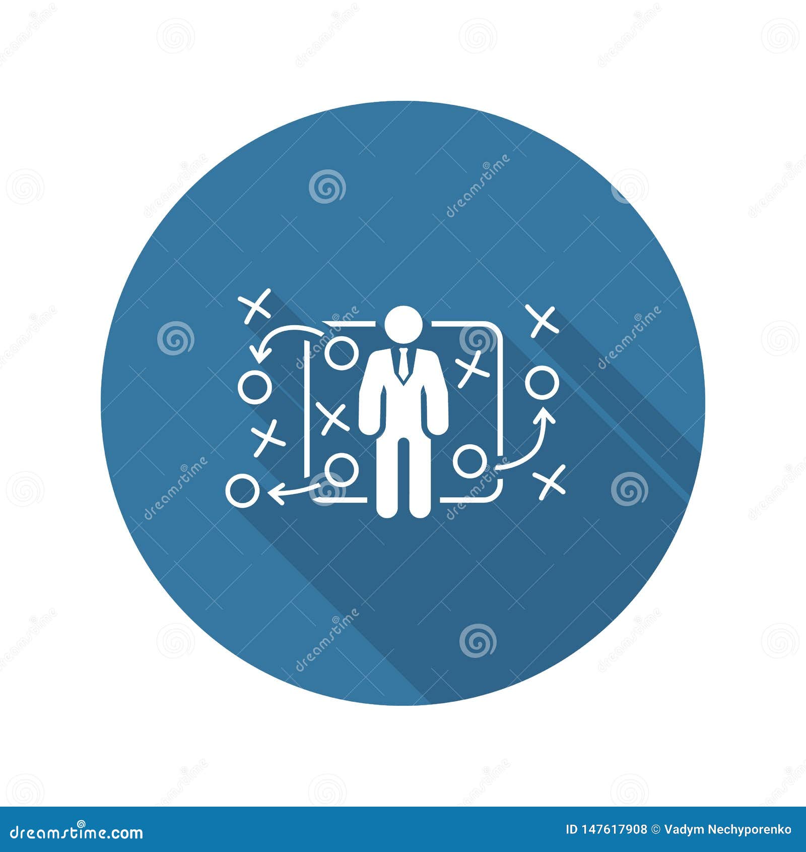 Taktik-Ikone Flaches Design Stock Abbildung - Illustration von kreide ...