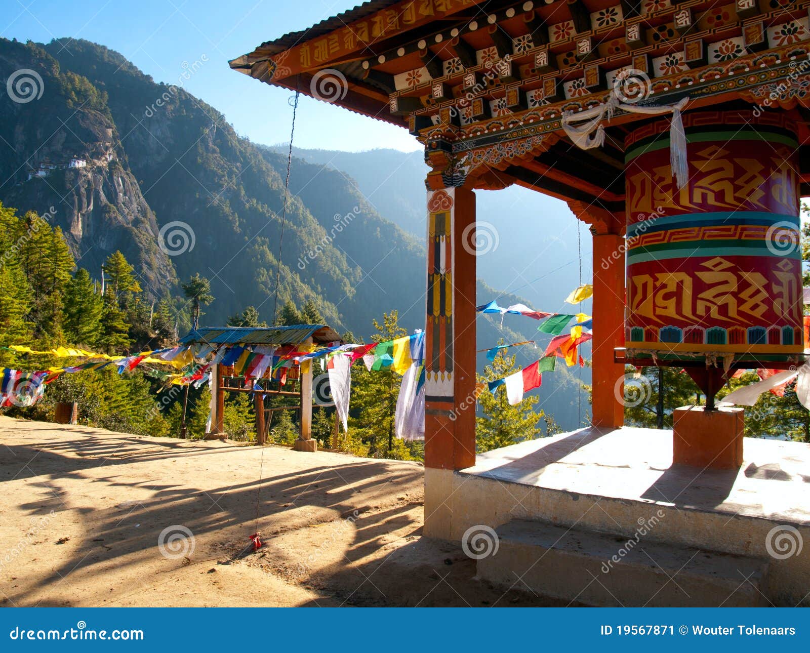 Taktshang Monastery in Paro (Bhutan) Stock Image - Image of ...