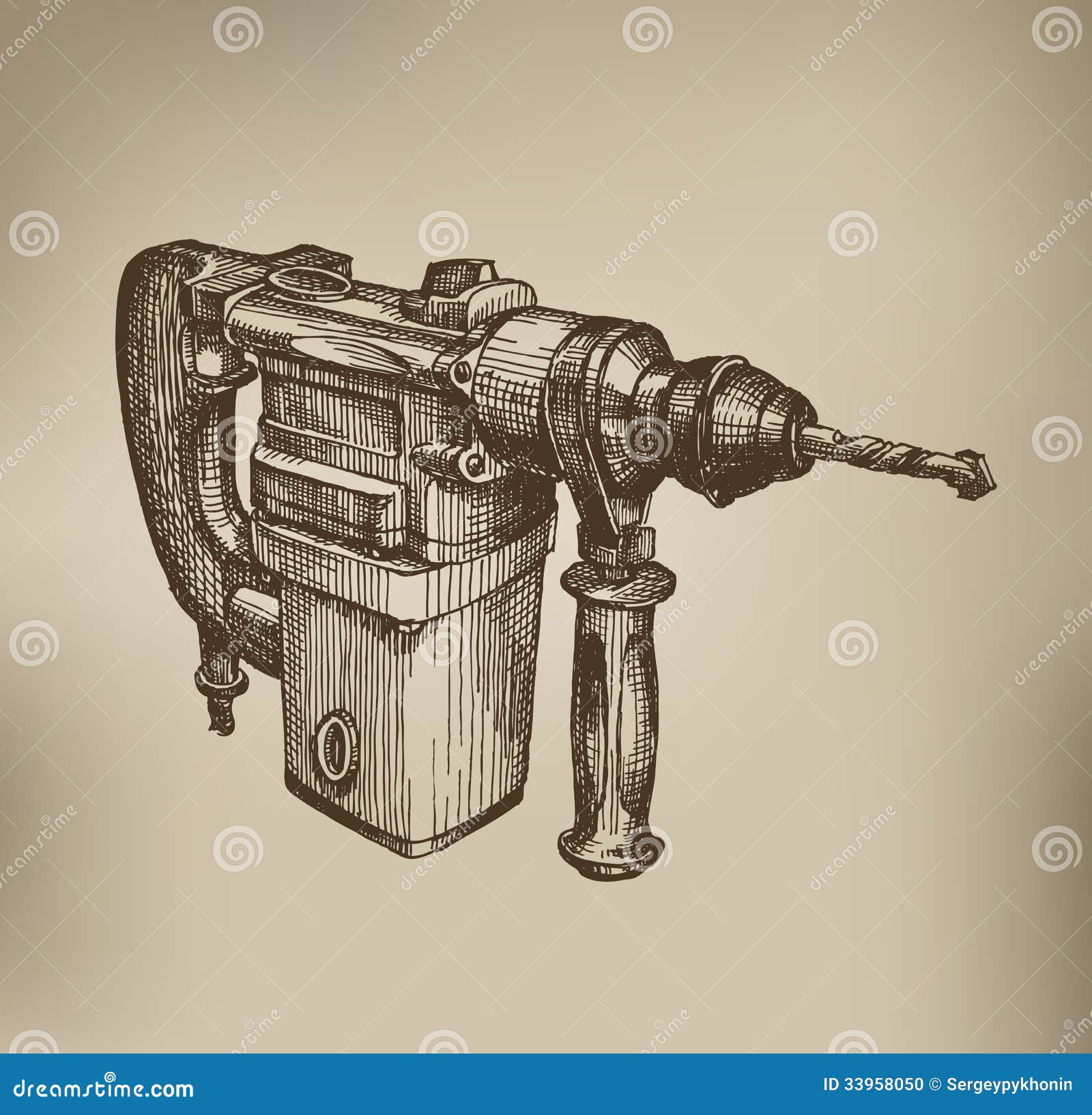 Taladro. Formato Del Vector Ilustración del Vector - Ilustración de ...
