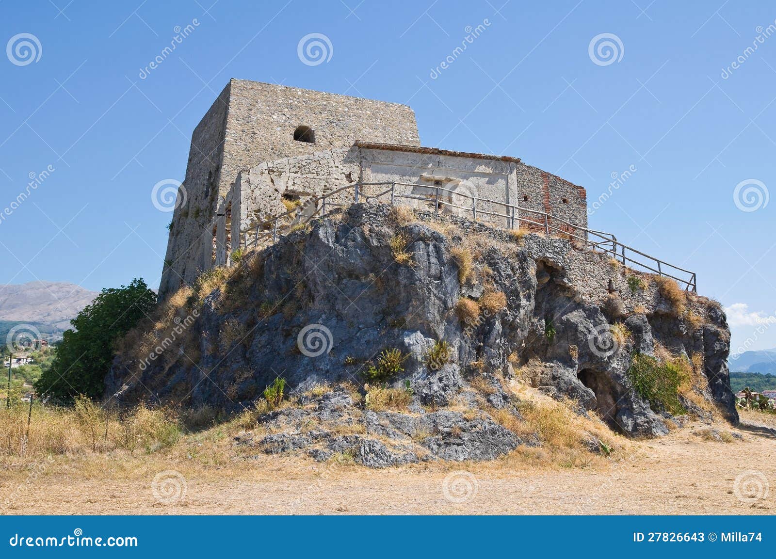 Talao Tower. Scalea. Calabria. Italy Stock Image - Image of coastal ...
