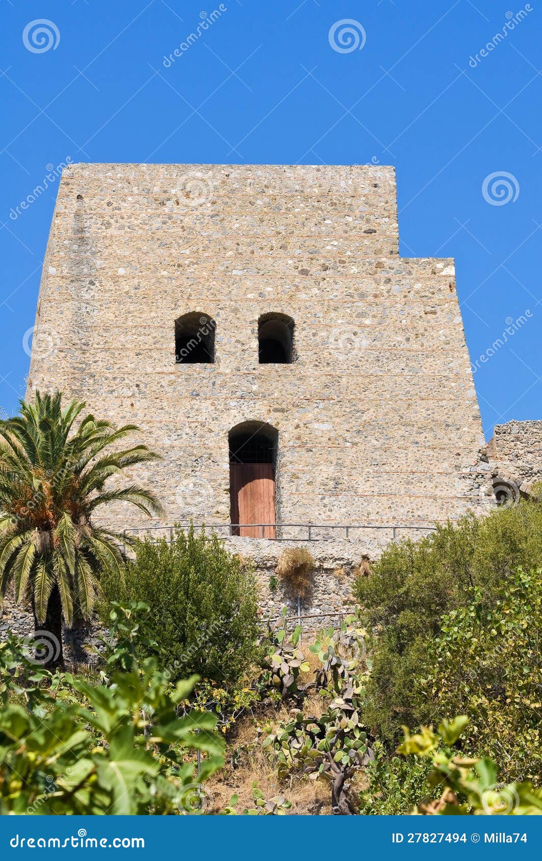 Talao Tower. Scalea. Calabria. Italy Stock Photo - Image of brickwall ...
