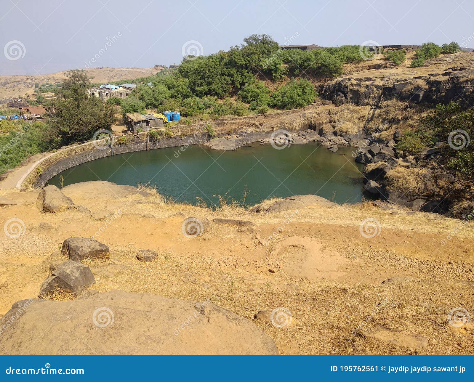 Talav from raigad stock image. Image of raigad, talav - 195762561