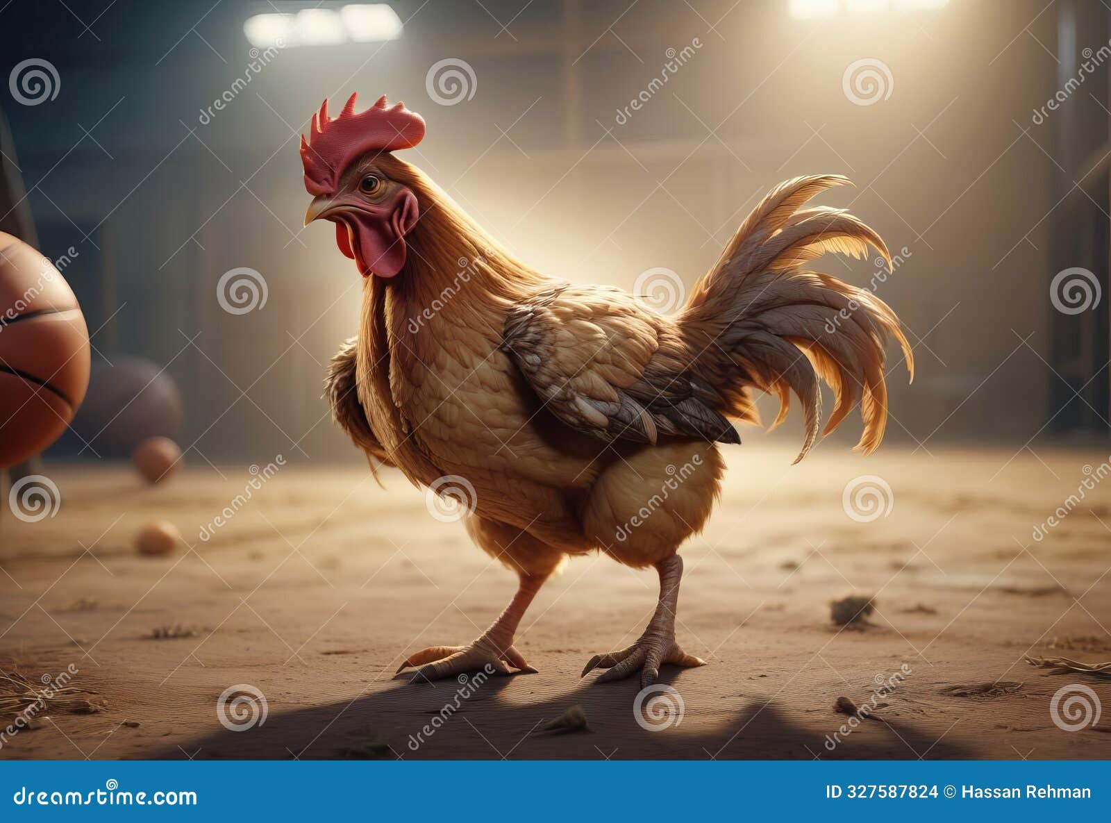 Tale of the Anthropomorphic Cowboy Chicken Stock Illustration ...