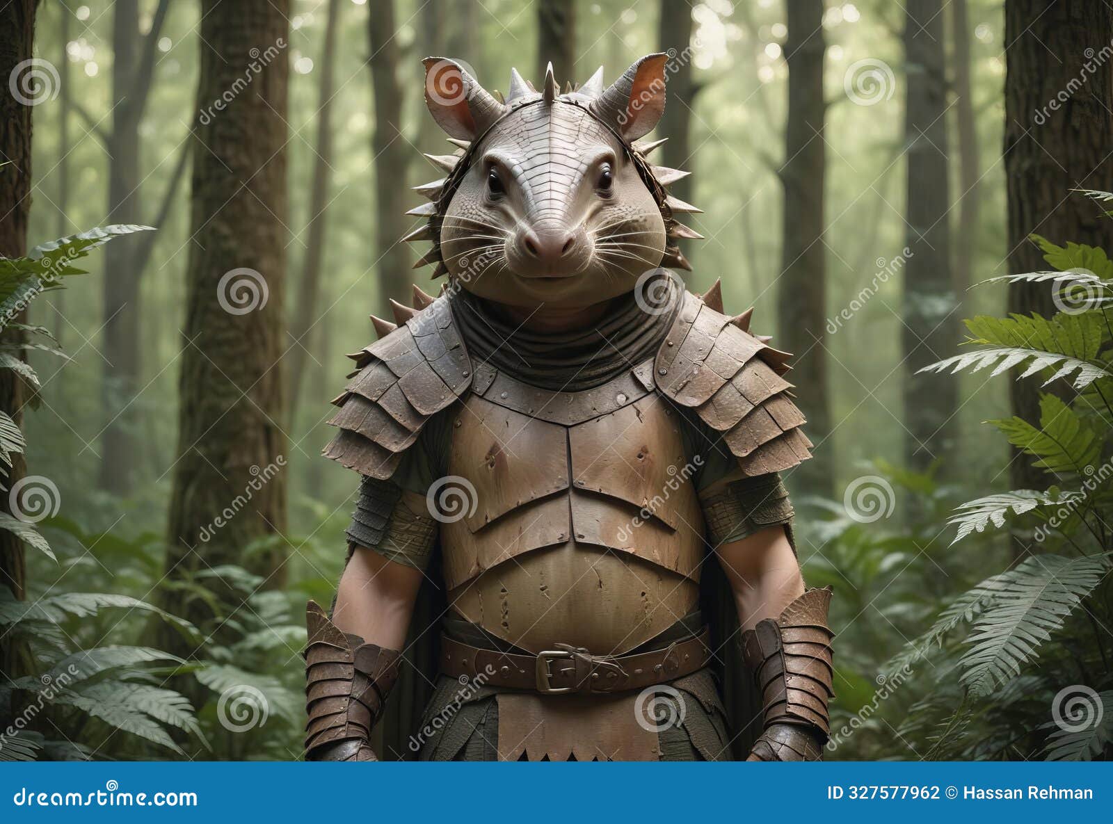 The Tale of the Armadillo Hero Stock Illustration - Illustration of ...