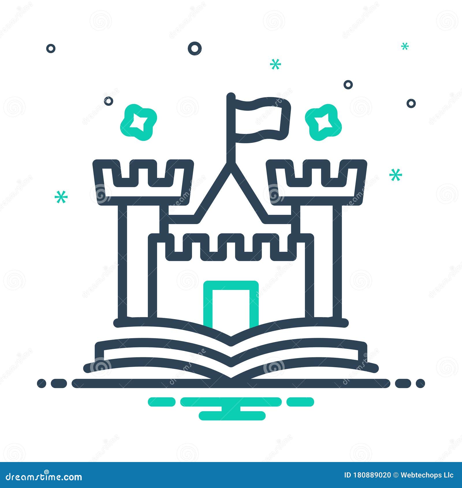 Mix Icon for Tale, Narrative and Fable Stock Vector - Illustration of ...