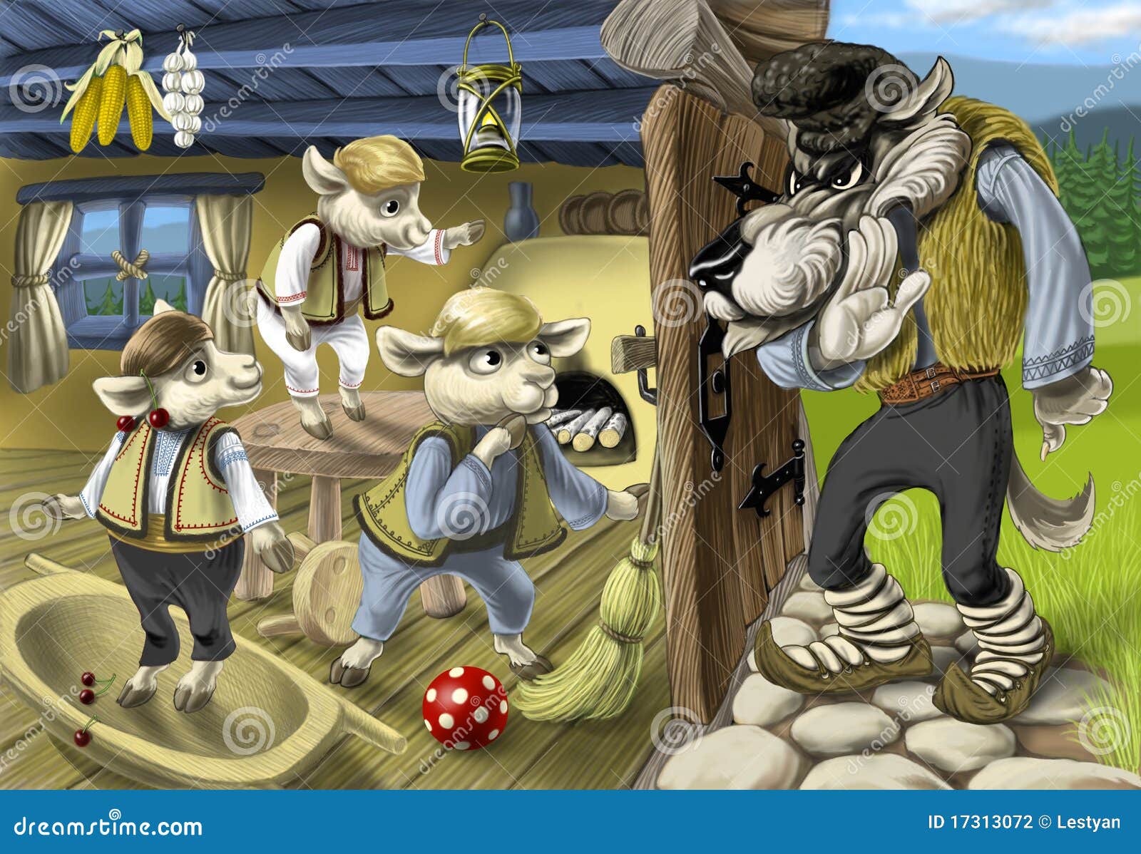 Three Goats Graphite Drawing Stock Photography | CartoonDealer.com ...