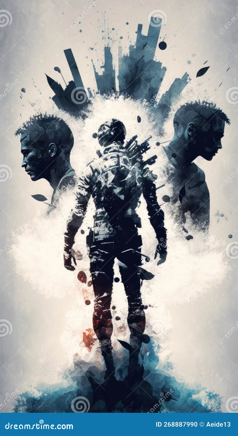 A Tale of Two Paths. Split Decision. Torn Apart. Abstract Illustration ...