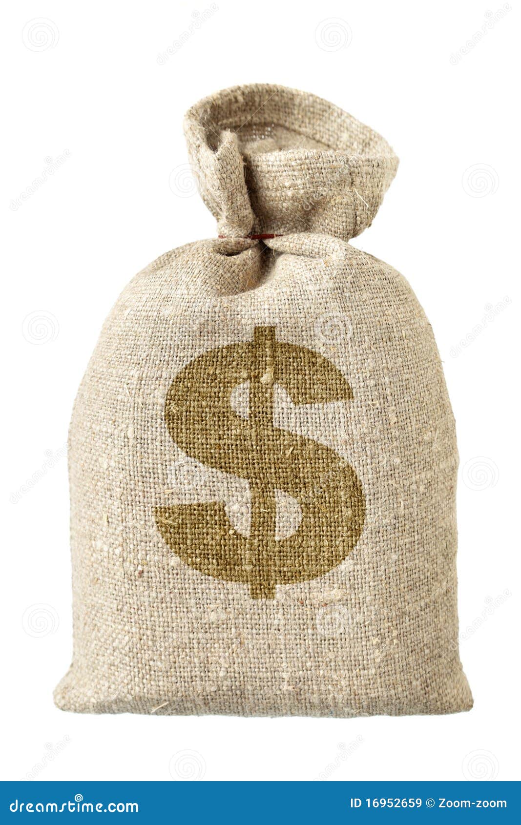 Talega Con Símbolo Del Dólar Imagen de archivo - Imagen de aislamiento ...