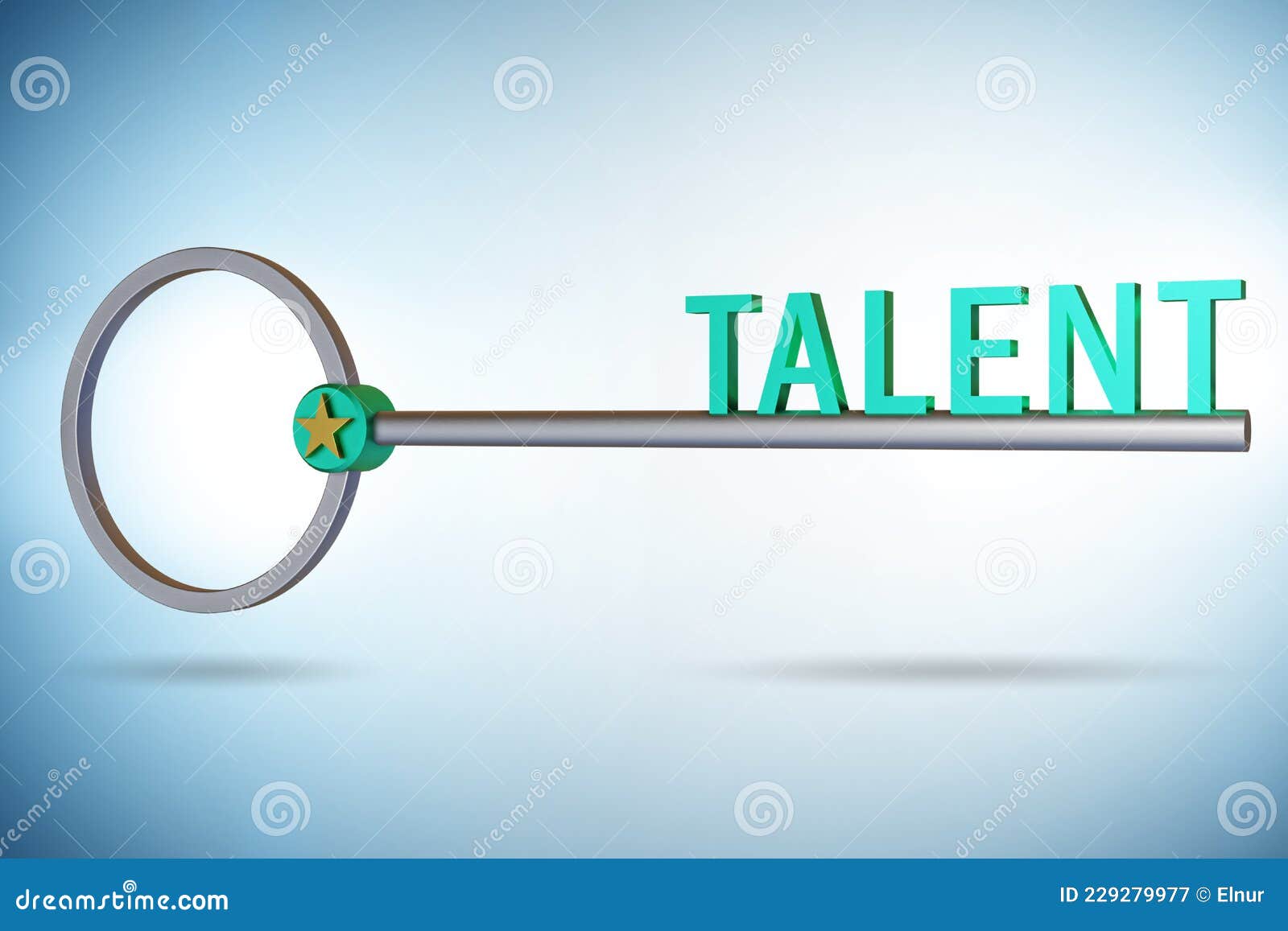 Talen Concept with Opening Key Stock Illustration - Illustration of ...