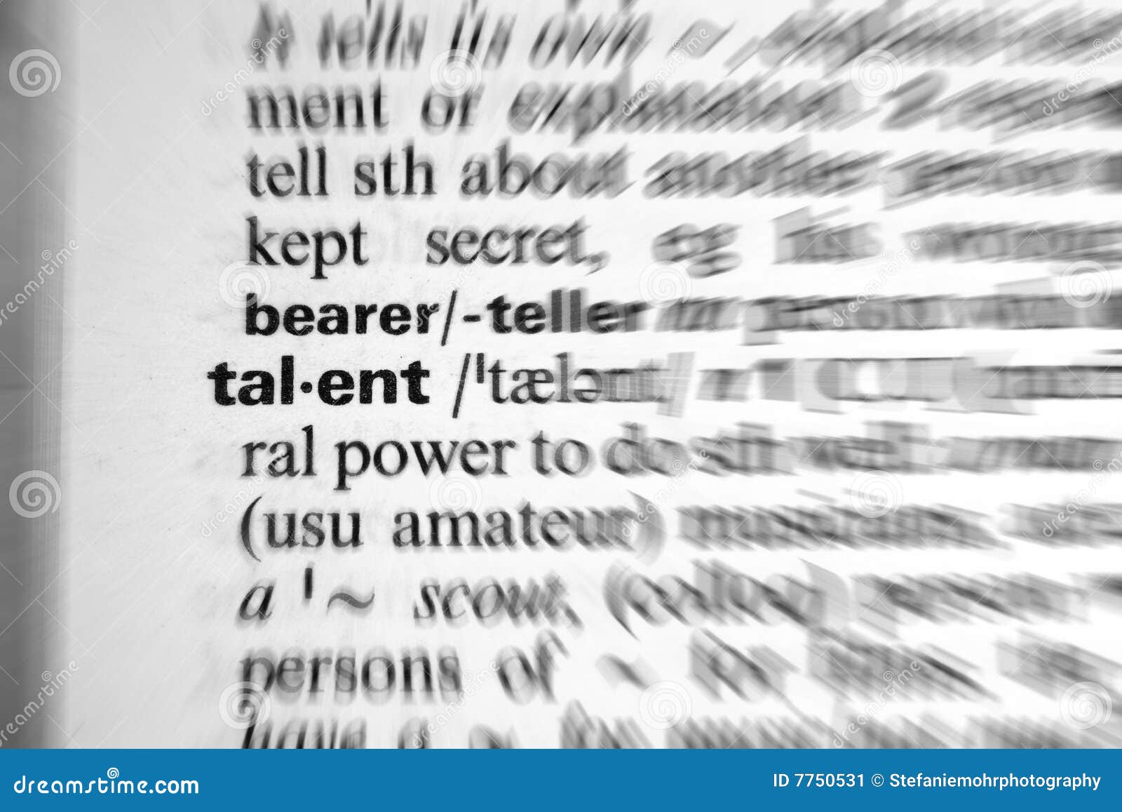 Talent stock image. Image of dictionary, define, glossary - 7750531