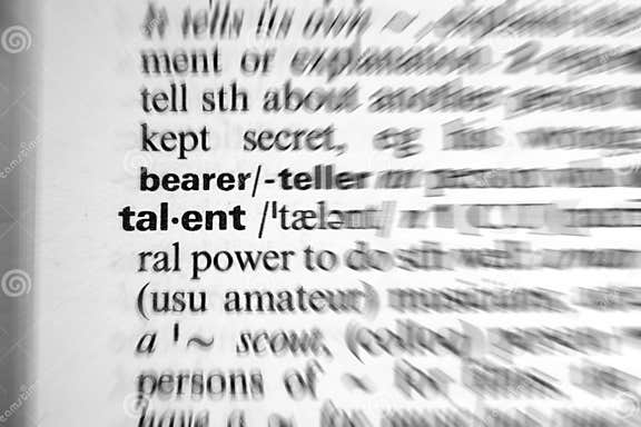 Talent stock image. Image of dictionary, define, glossary - 7750531