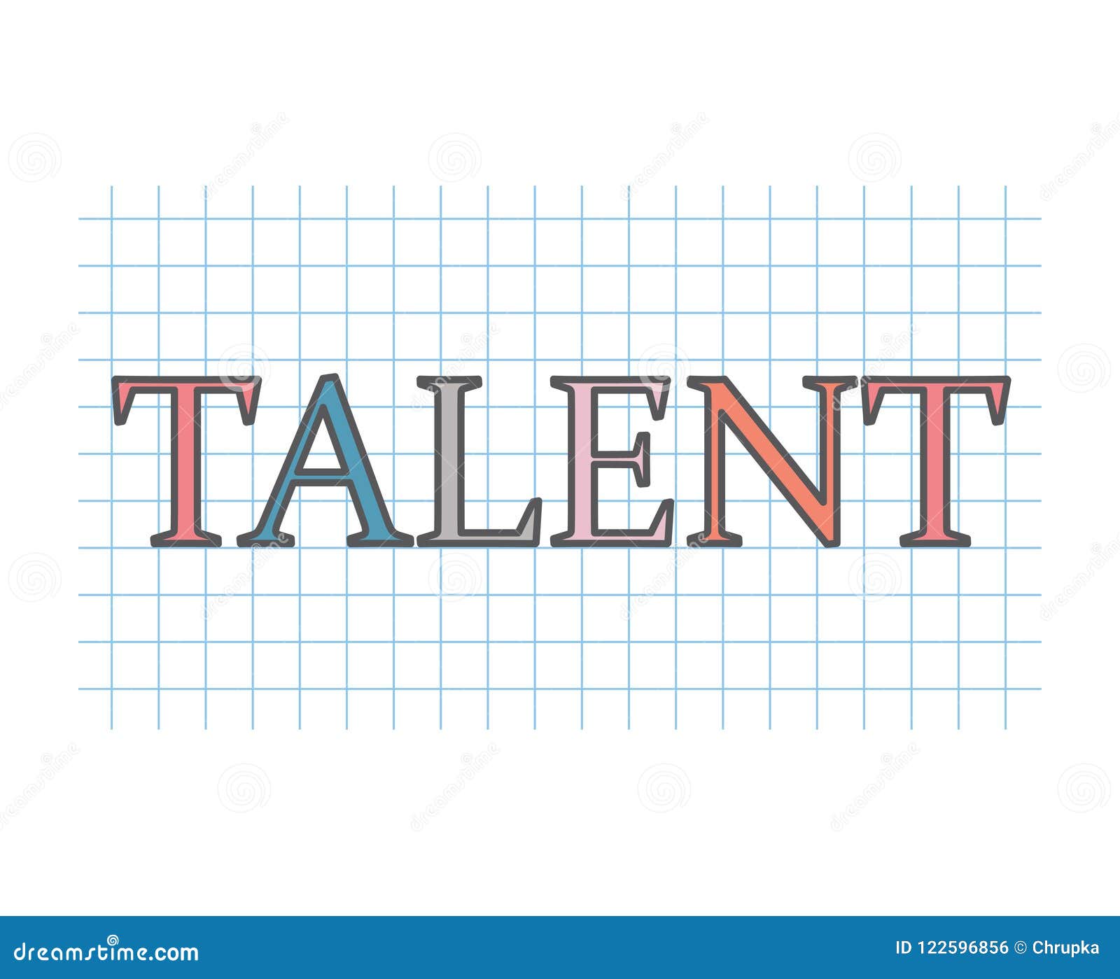 Talent Concept- Vector Illustration Stock Vector - Illustration of ...