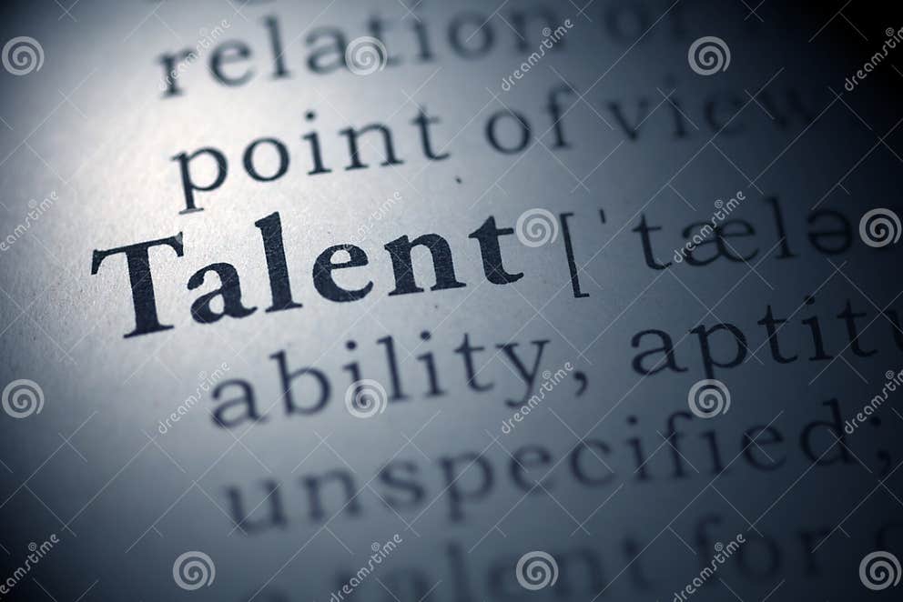 Talent stock photo. Image of printing, book, dictionary - 36998148