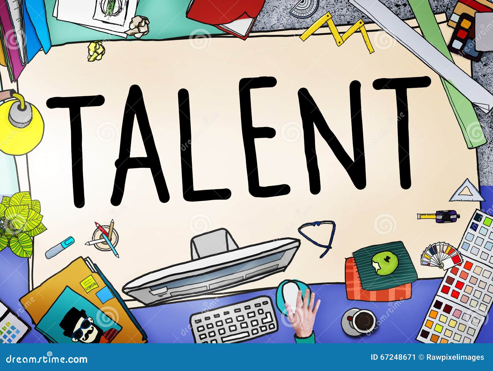 Talent Gifted Skills Abilities Capability Expertise Concept Stock ...