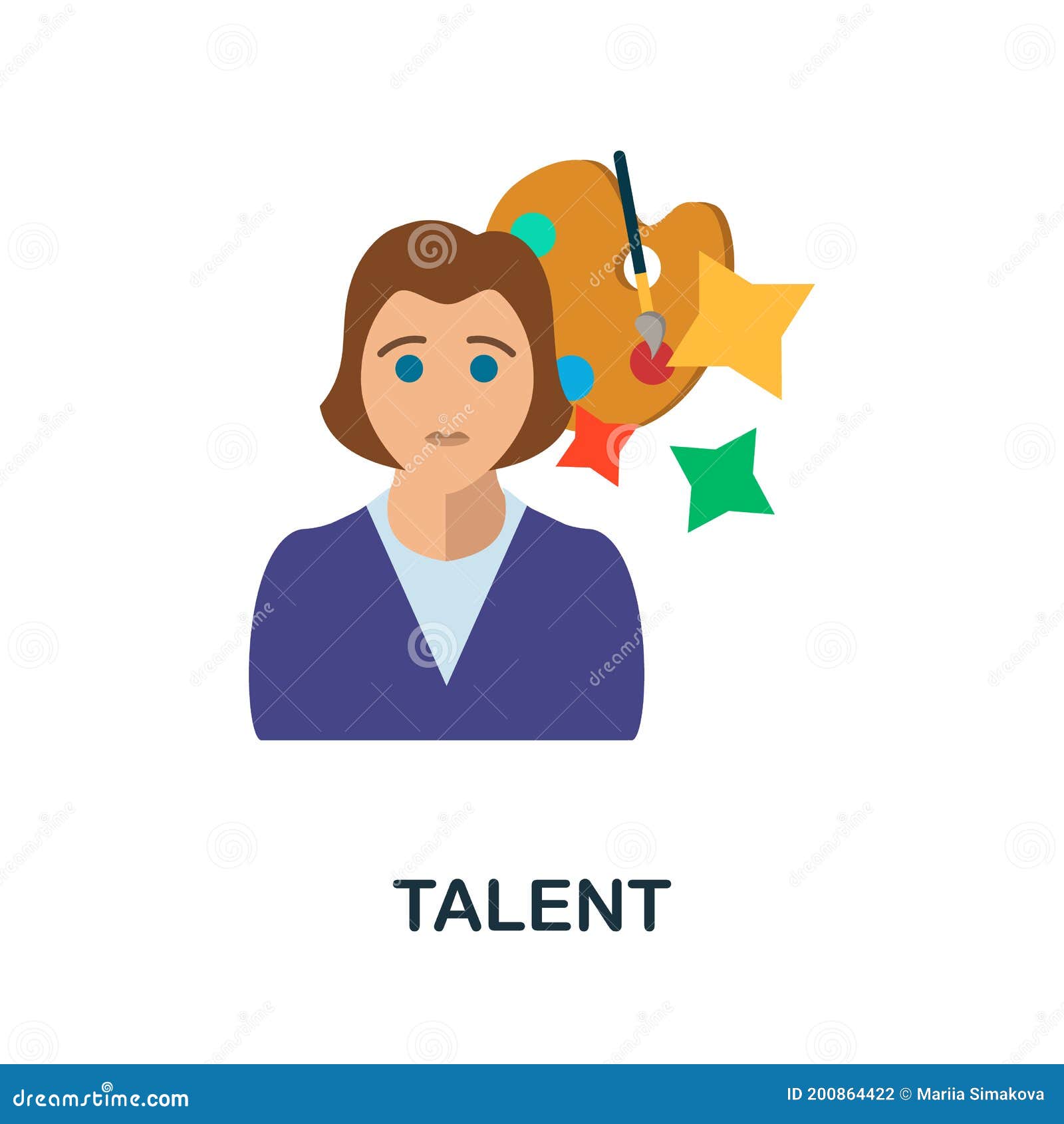Talent Icon. Simple Element from Critical Thinking Collection. Creative ...