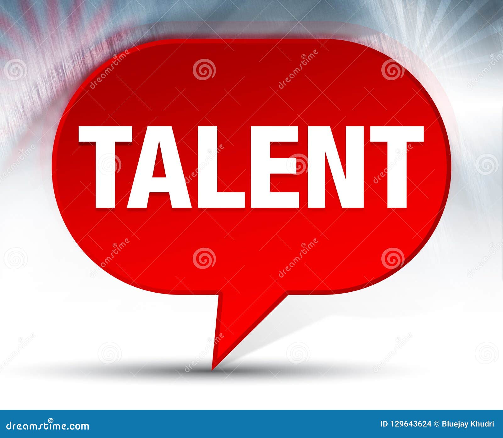 Talent Red Bubble Background Stock Illustration - Illustration of knack ...