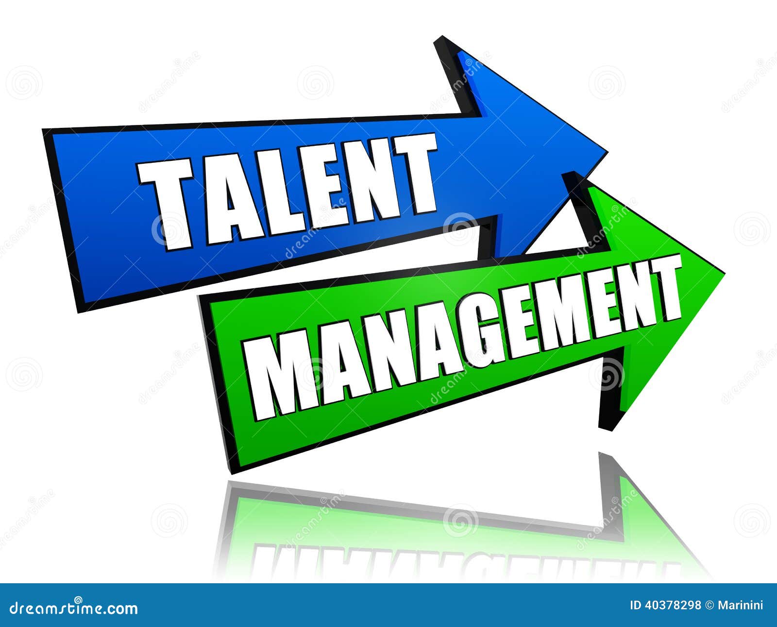 Talent Management in Arrows Stock Illustration - Illustration of employ ...