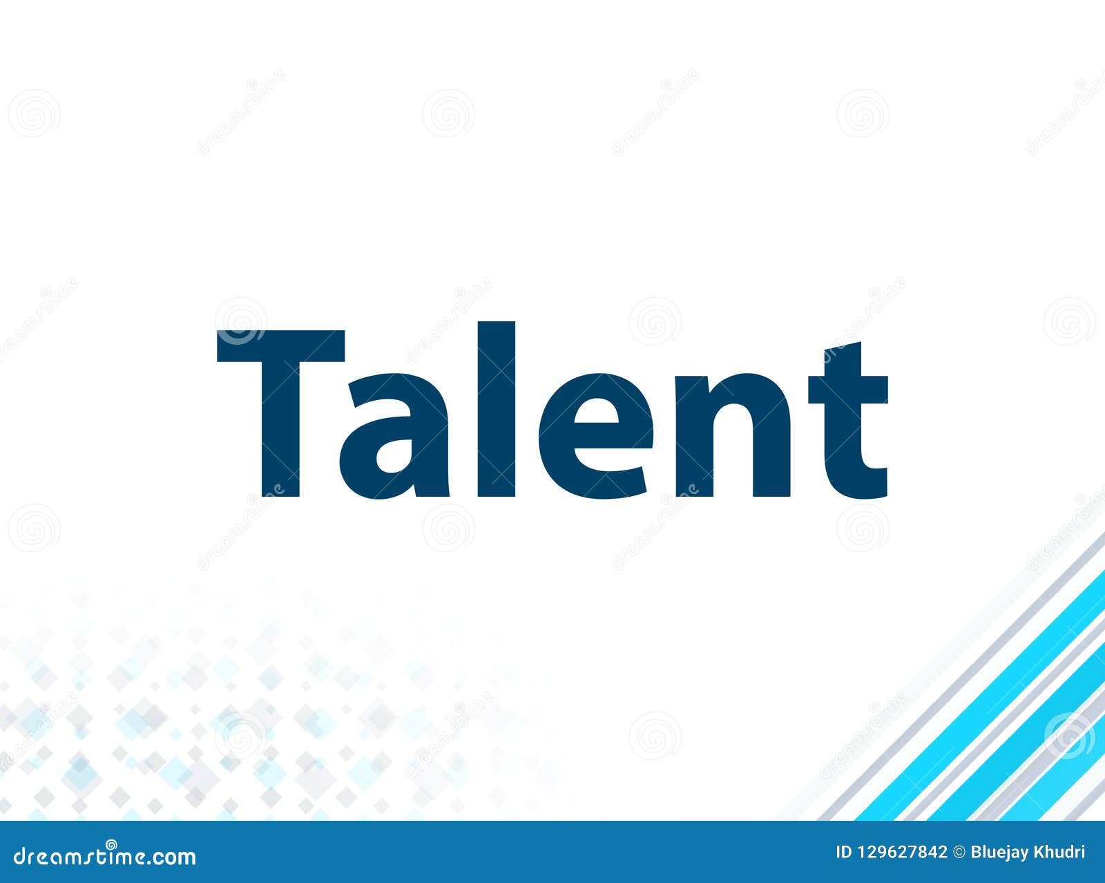 Talent Modern Flat Design Blue Abstract Background Stock Illustration ...
