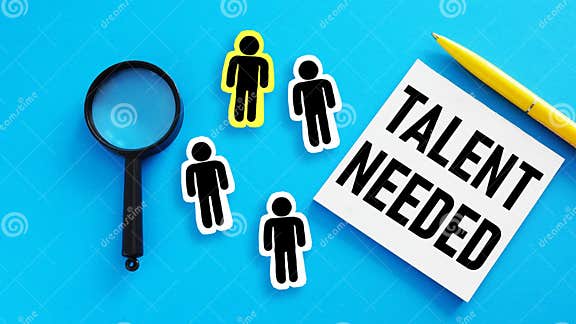 Talent Needed is Shown Using a Text Stock Photo - Image of employment ...
