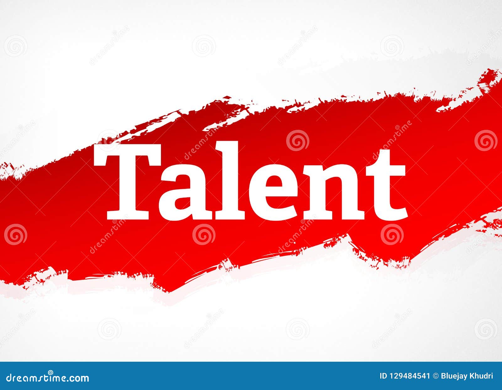 Talent Red Brush Abstract Background Illustration Stock Illustration ...