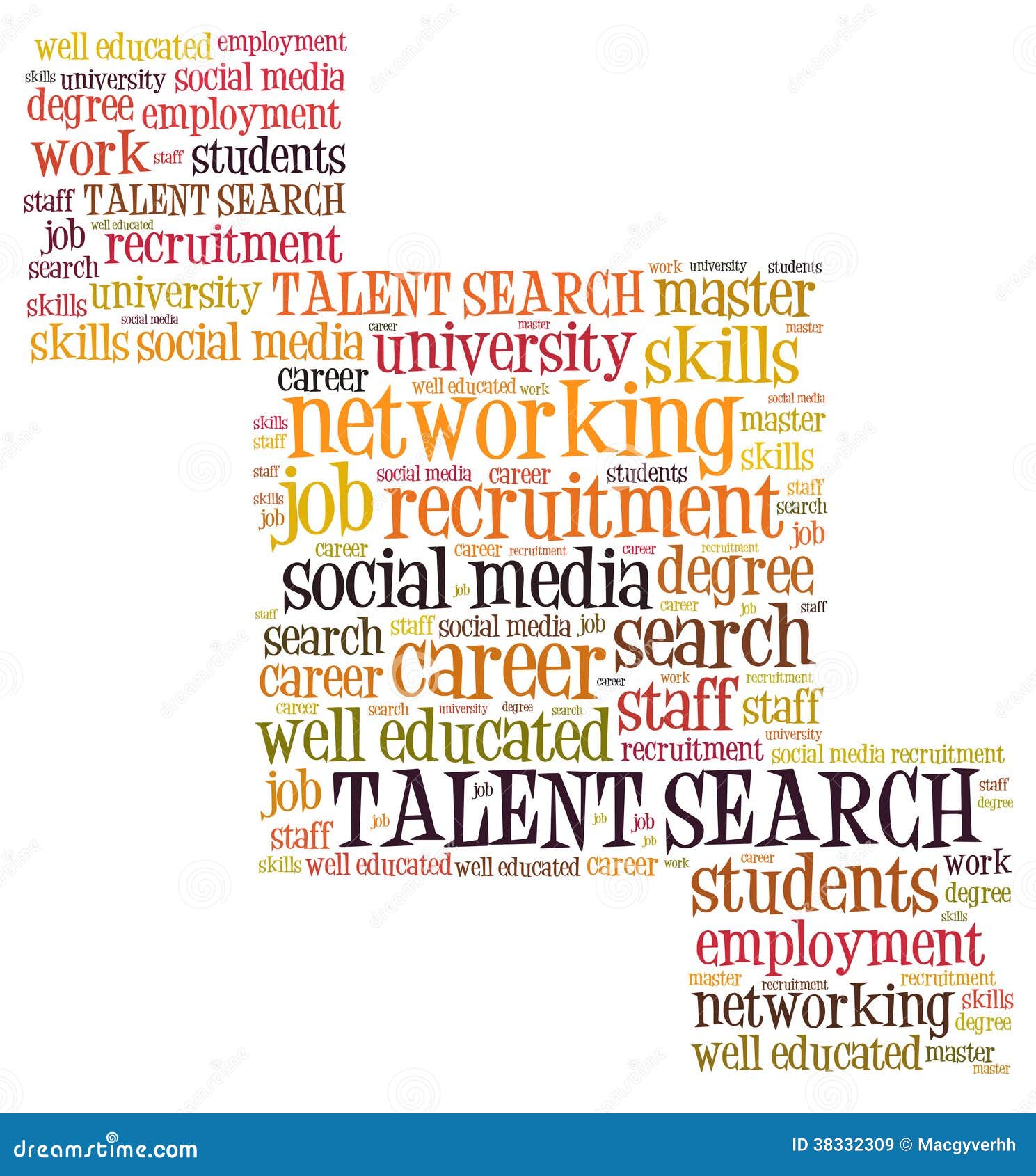 Talent search stock illustration. Illustration of social - 38332309