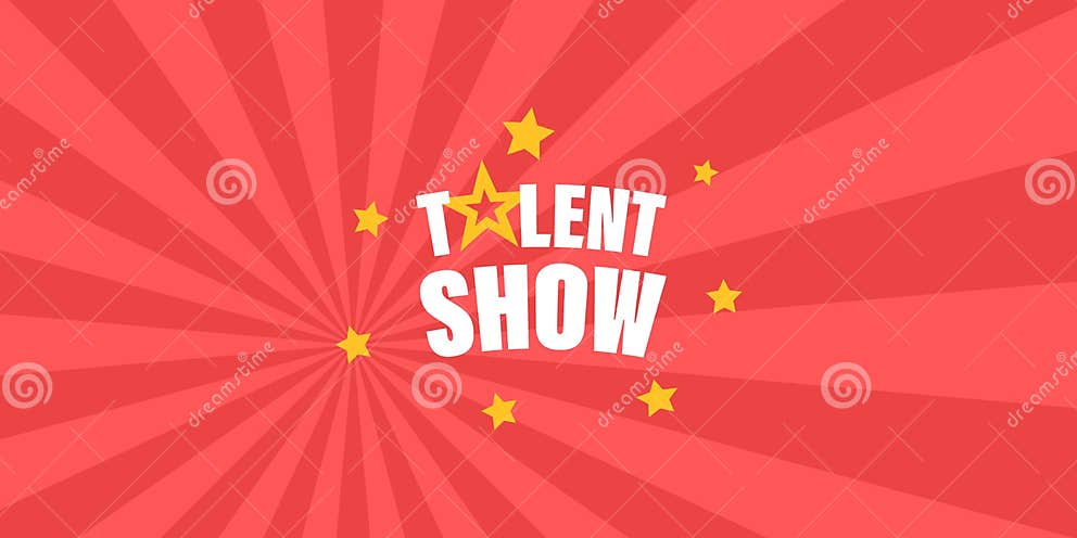 Talent Show Vector Illustration Letters Stock Illustration ...