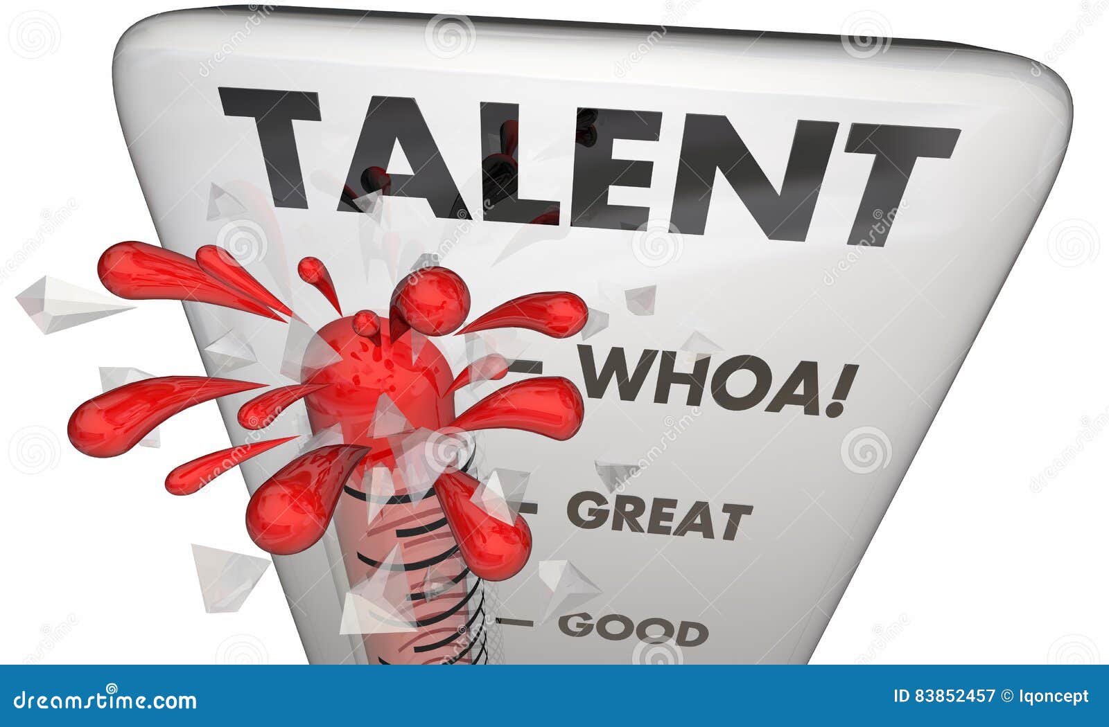 Talent Thermometer Measure Most Talented Stock Illustration ...