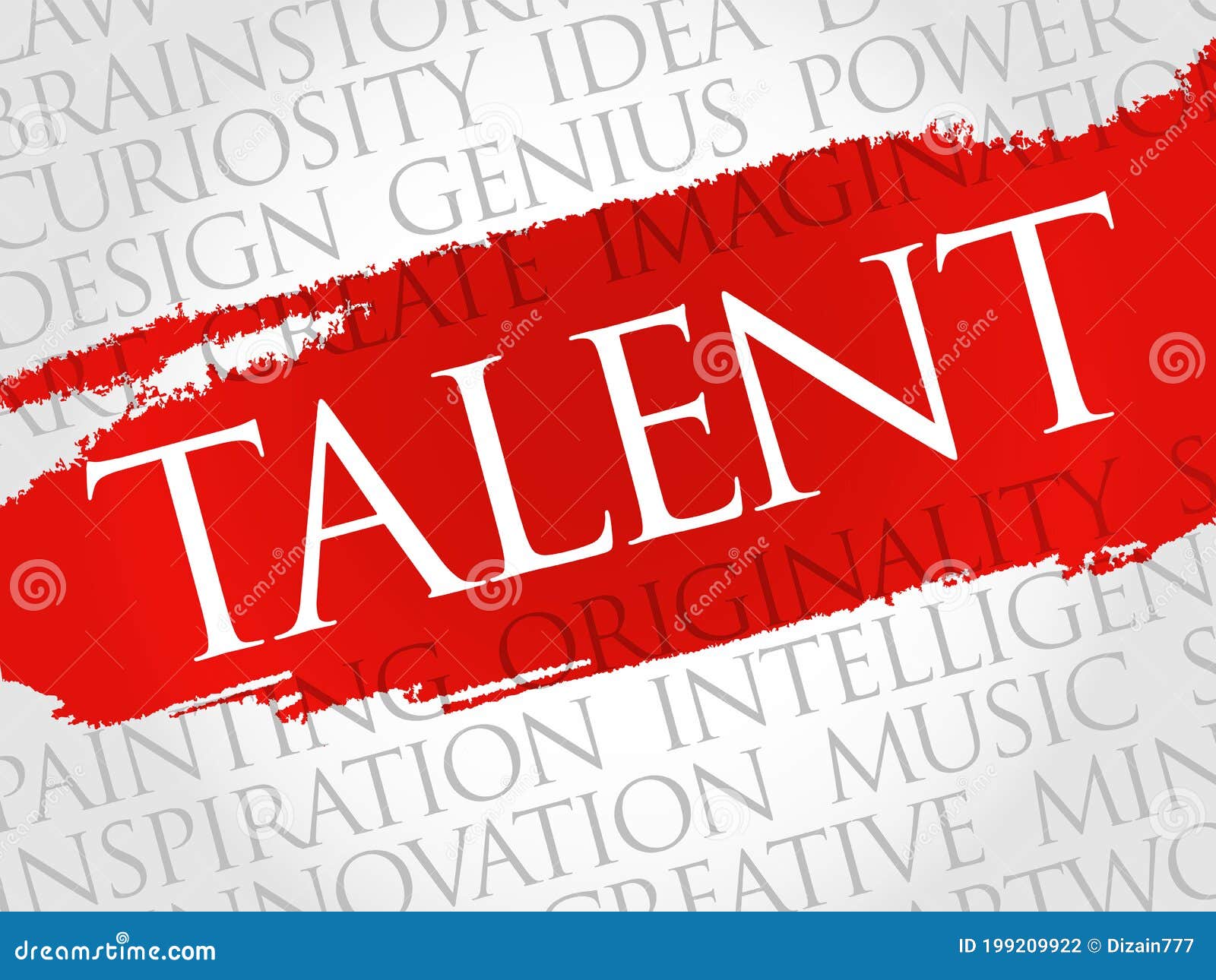 Talent word cloud collage stock illustration. Illustration of ...