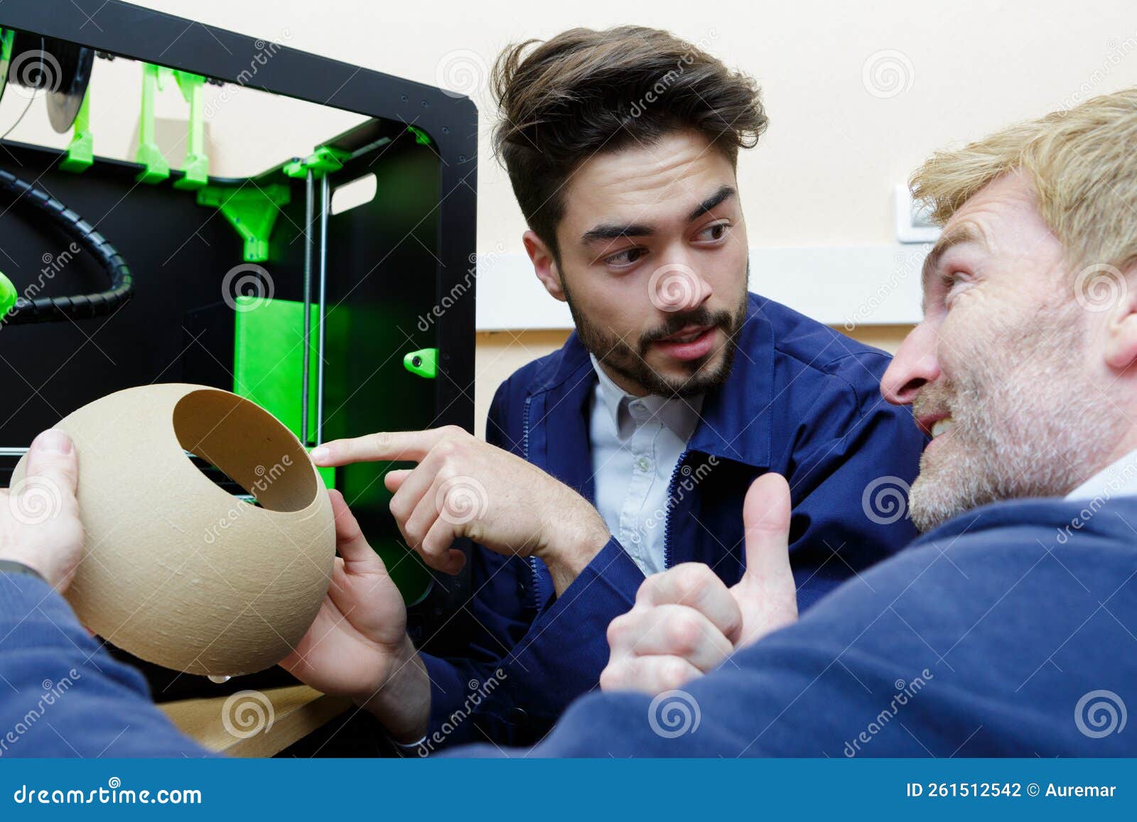 Talented Engineer in Modern Laboratory Using 3d Printer Stock Photo ...