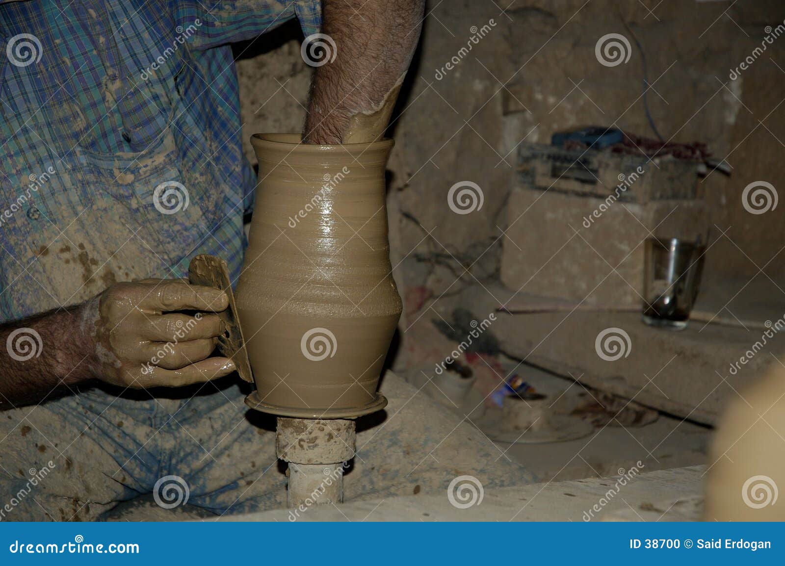 Talented Hands of Potter I stock photo. Image of knack, cook - 38700