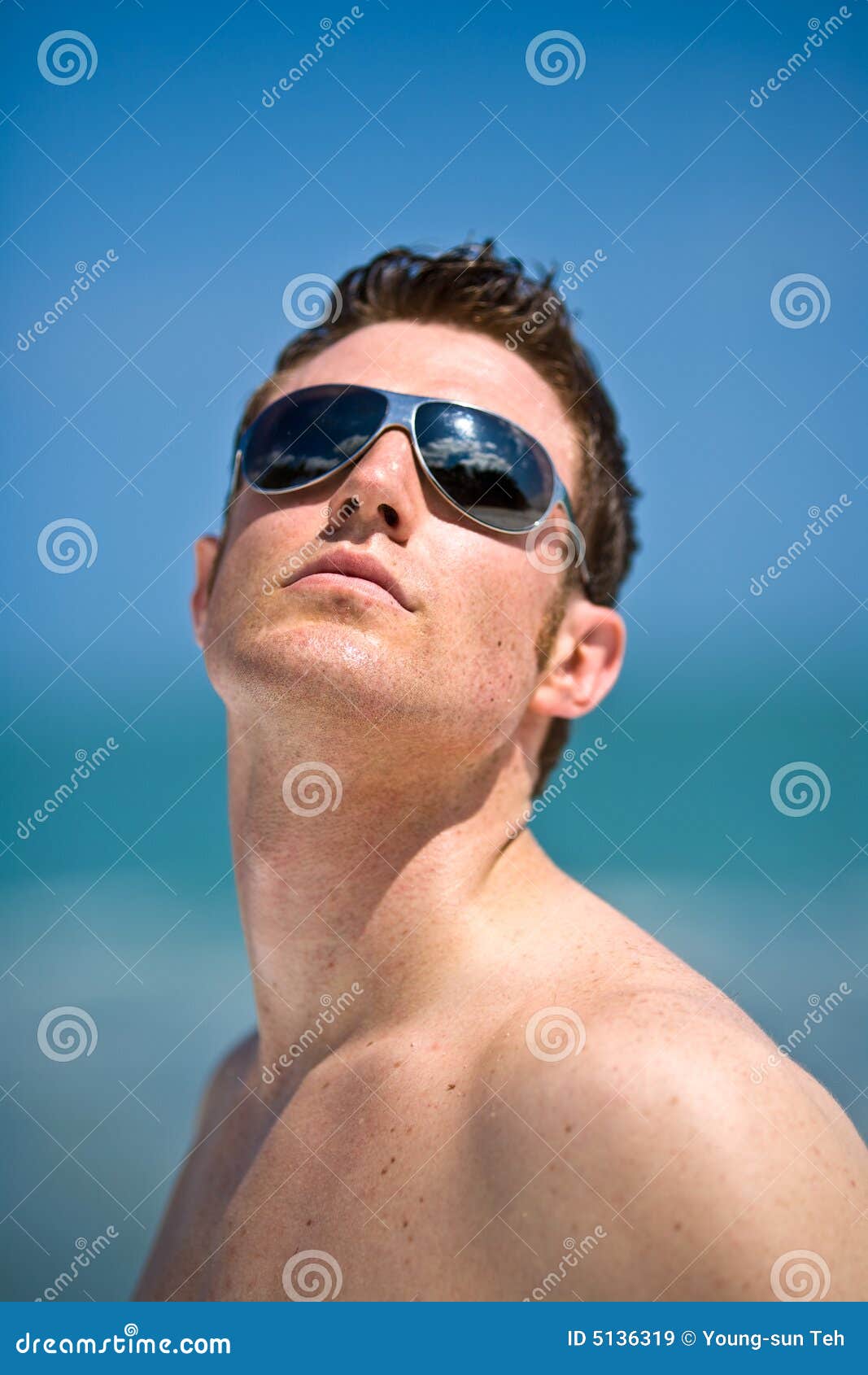 Talented model stock image. Image of biceps, smile, shades - 5136319