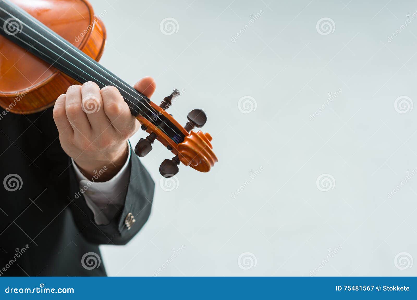 Talented Violinist Solo Performance Stock Image - Image of playing ...