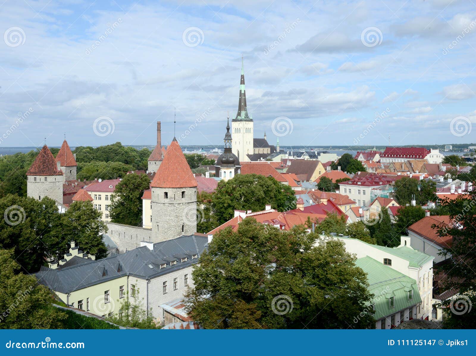 Talin old town stock image. Image of scenic, house, rooftops - 111125147