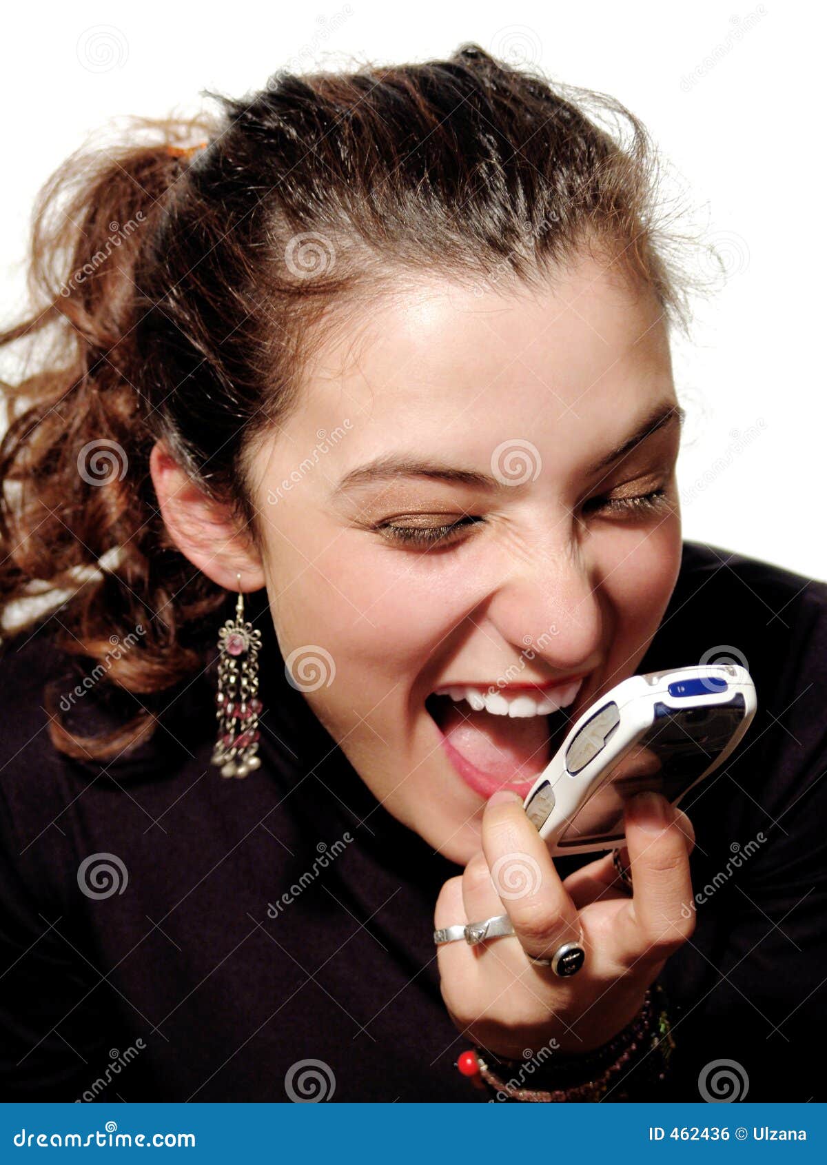 Talk stock photo. Image of smile, phone, woman, business - 462436