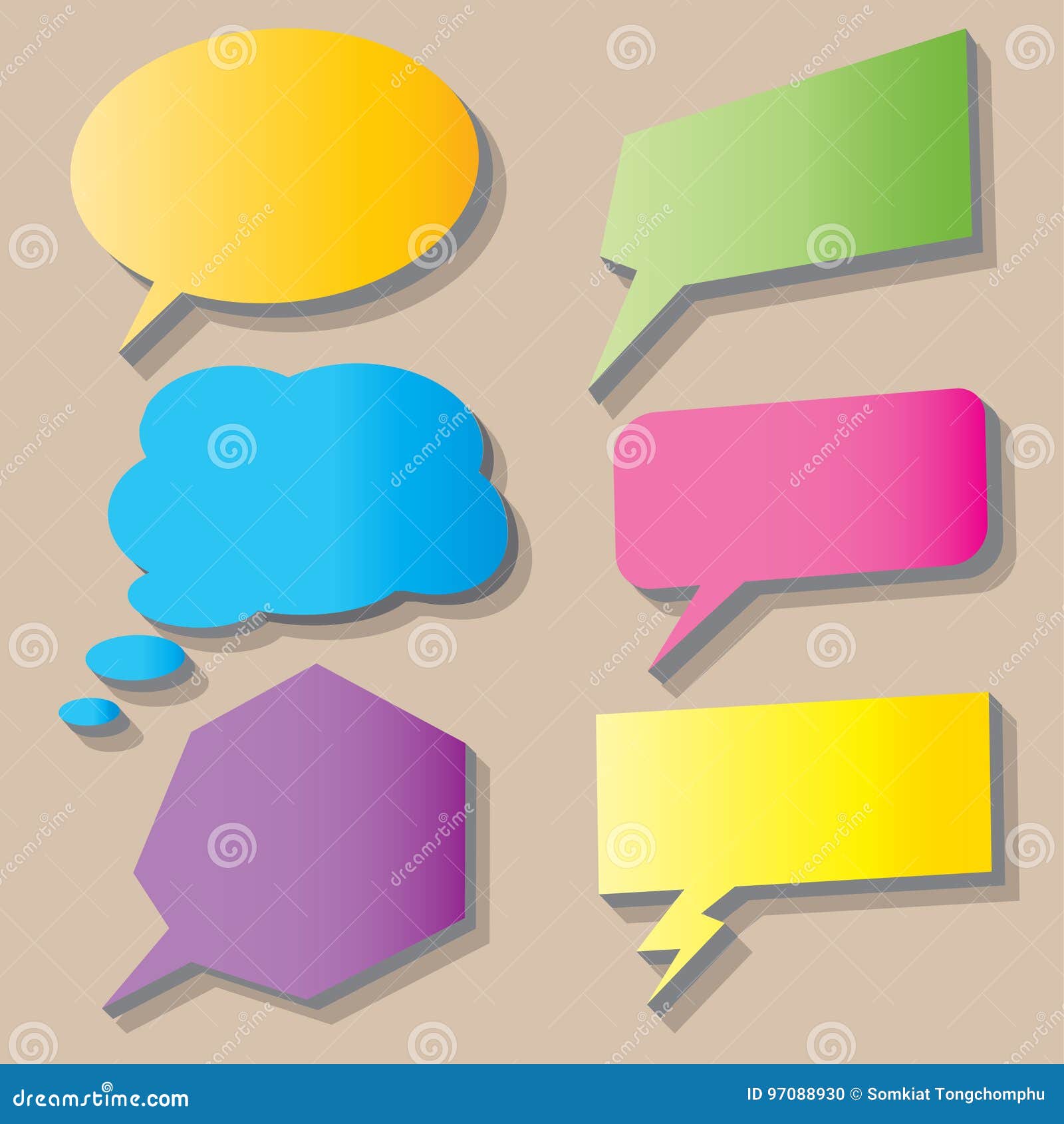 Talk Box Bubble Icon Vecter Illustration Design Stock Vector ...